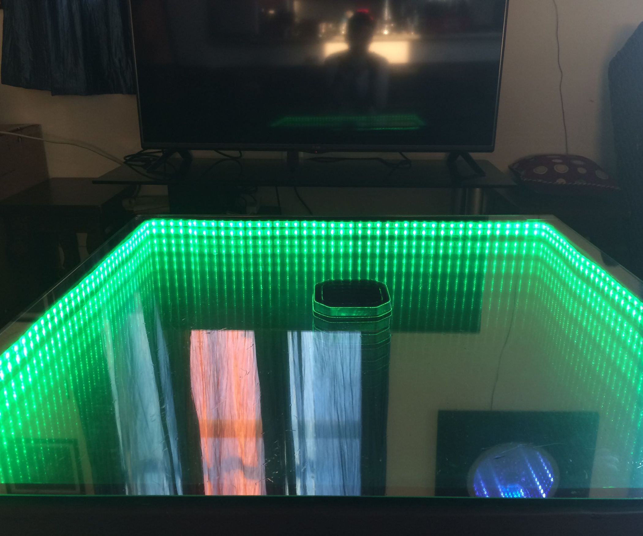 Infinity Mirror Table - the Easy Version : 6 Steps (with Pictures ...