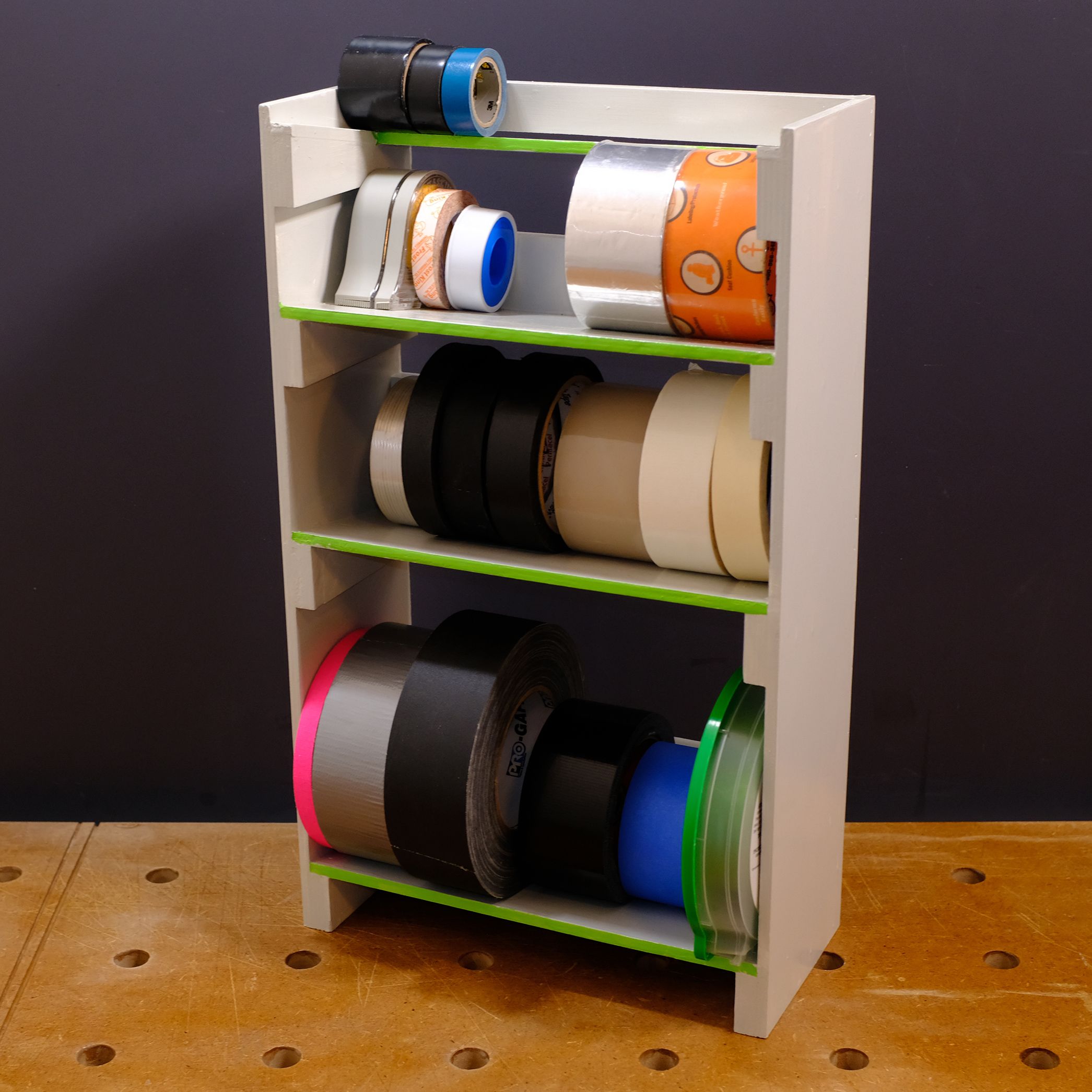 Super Simple Tape-Roll Storage Rack : 10 Steps (with Pictures ...