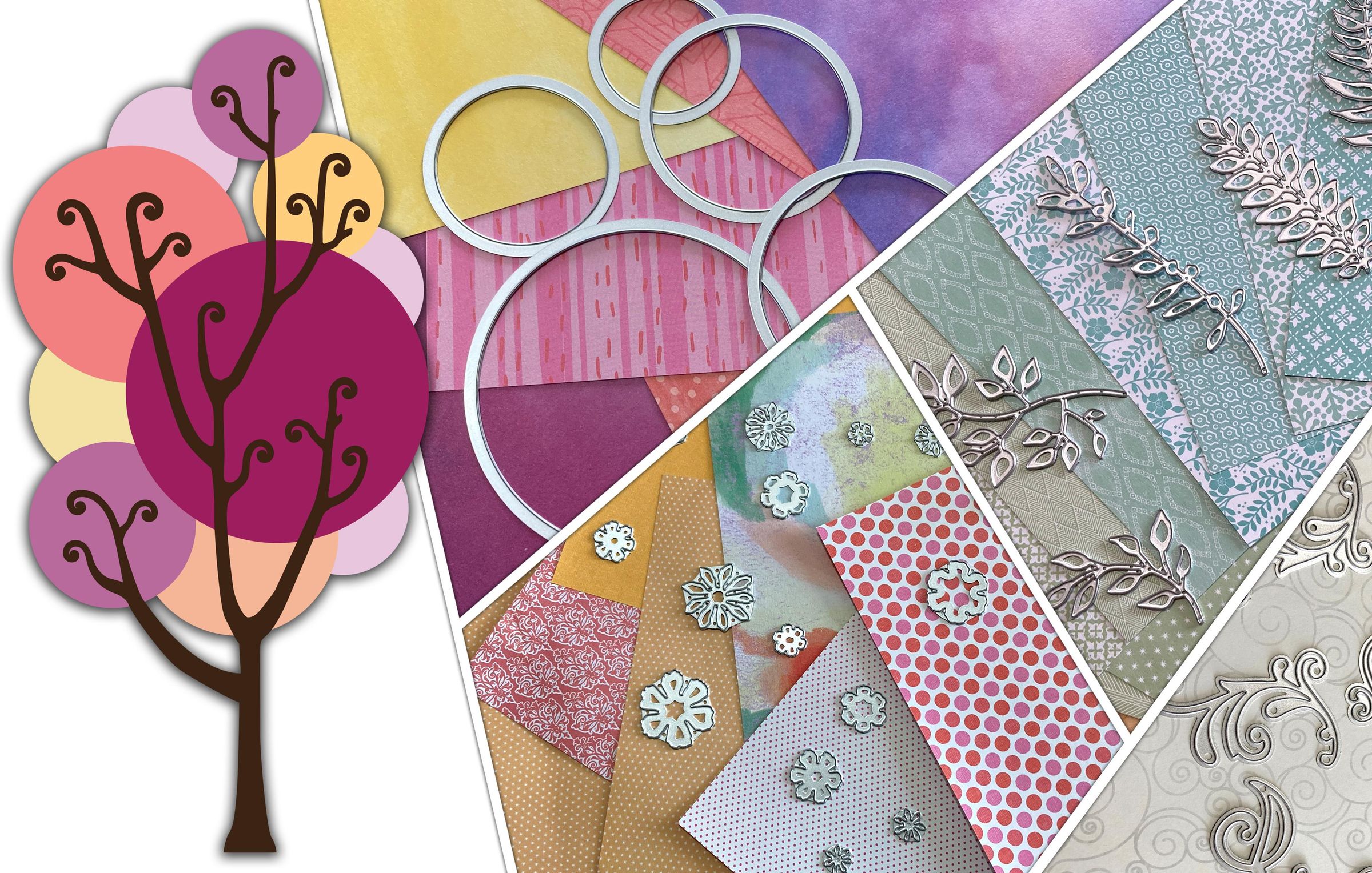 Mixed Media Summer Circle Tree Art : 15 Steps (with Pictures ...