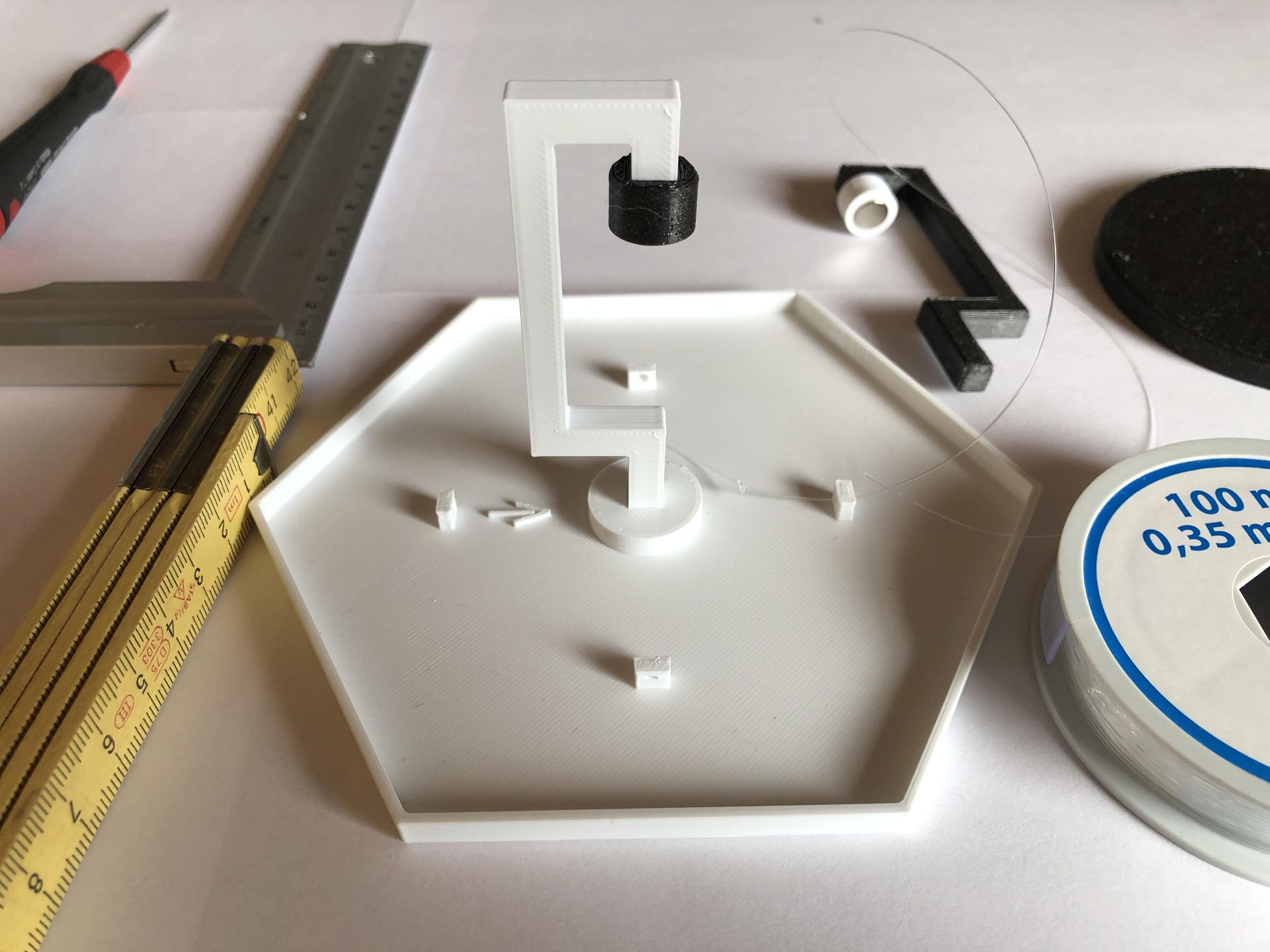 Floating Hexagon - Magnetic Tensegrity - 3D Printed : 7 Steps (with ...