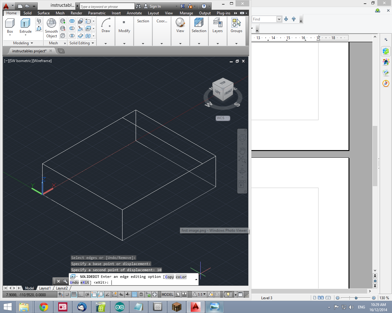 Modeling a 3D Object in AutoCAD 2014 : 10 Steps (with Pictures ...