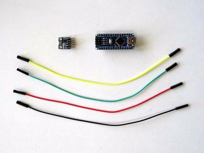 Arduino Nano: Barometric Pressure and Temperature BMP180 Sensor With ...