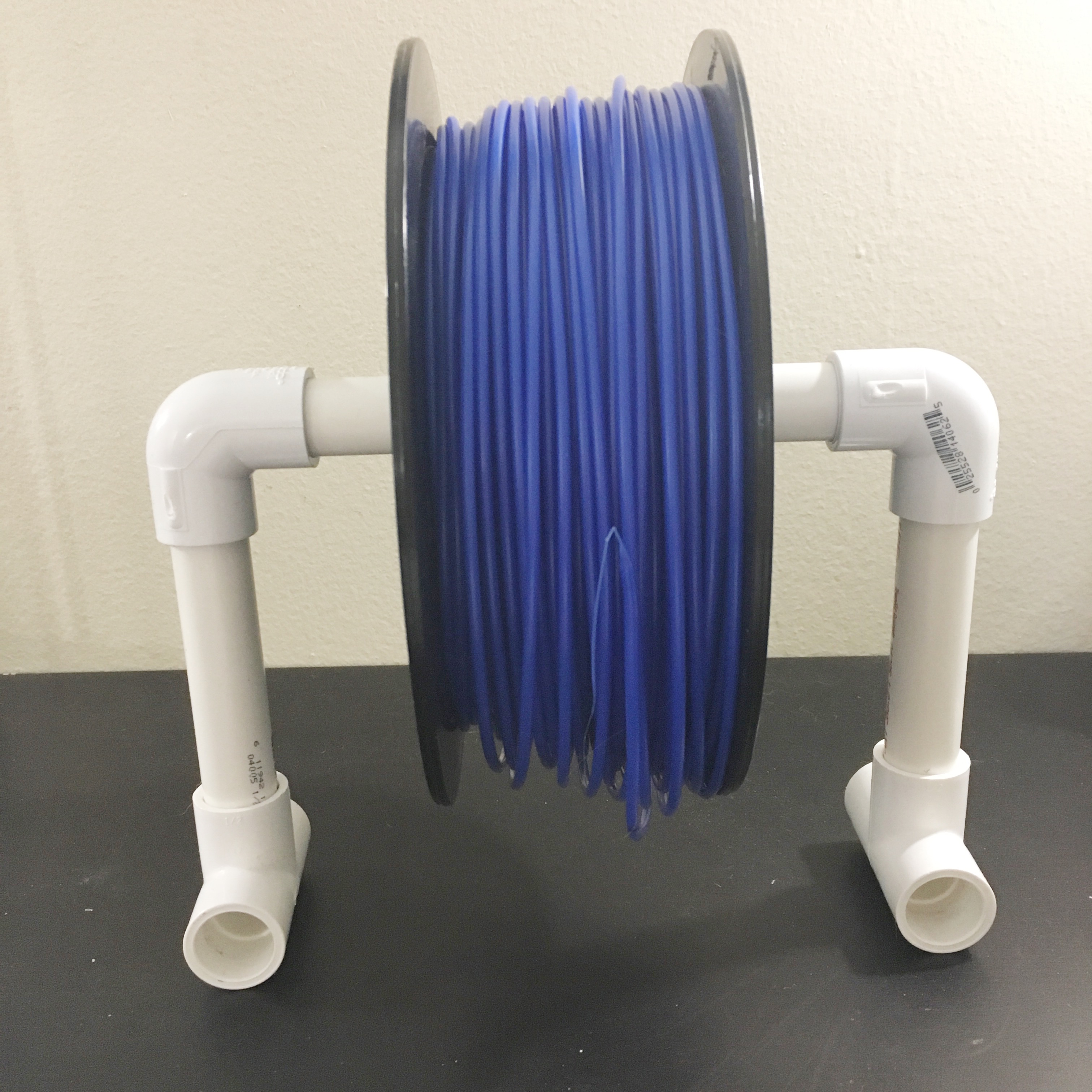2 Minute PVC Filament Holder : 4 Steps (with Pictures) - Instructables