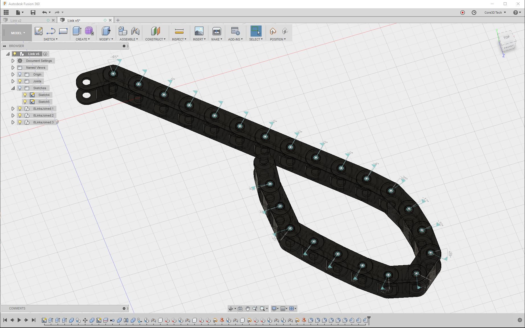 Fully Functional Drag Chain Fusion 360 : 4 Steps (with Pictures ...