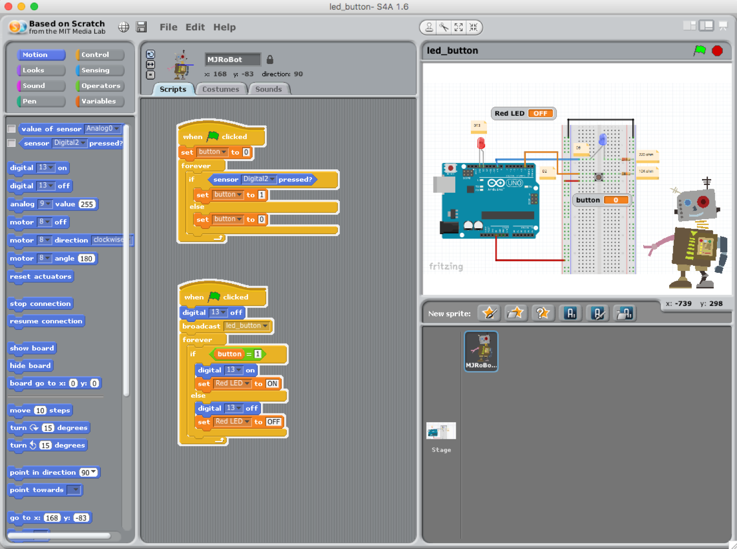 Physical Computing - Scratch for Arduino : 12 Steps (with Pictures ...