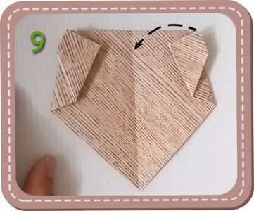 How to Make a Cute Origami Bear Face Instructions : 10 Steps (with ...