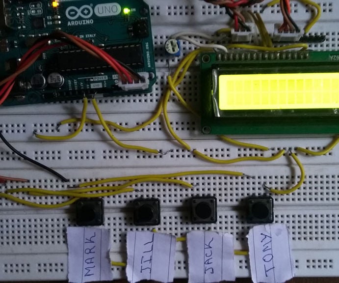 Arduino Voting Machine 7 Steps With Pictures