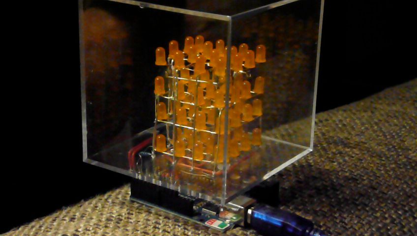 4 X 4 X 4 Interactive Led-cube - Instructables