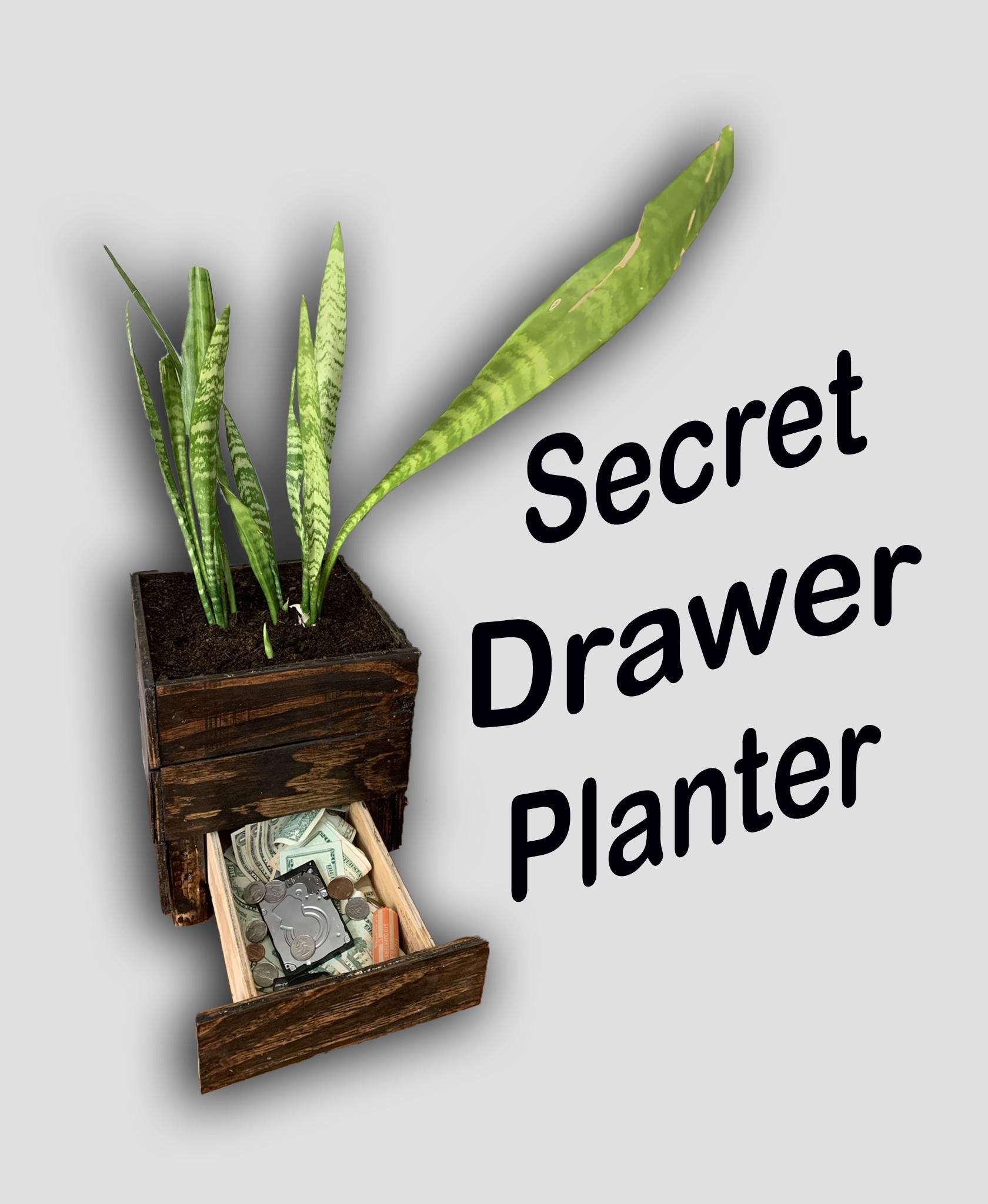 Secret Drawer Wood Planter : 10 Steps (with Pictures) - Instructables