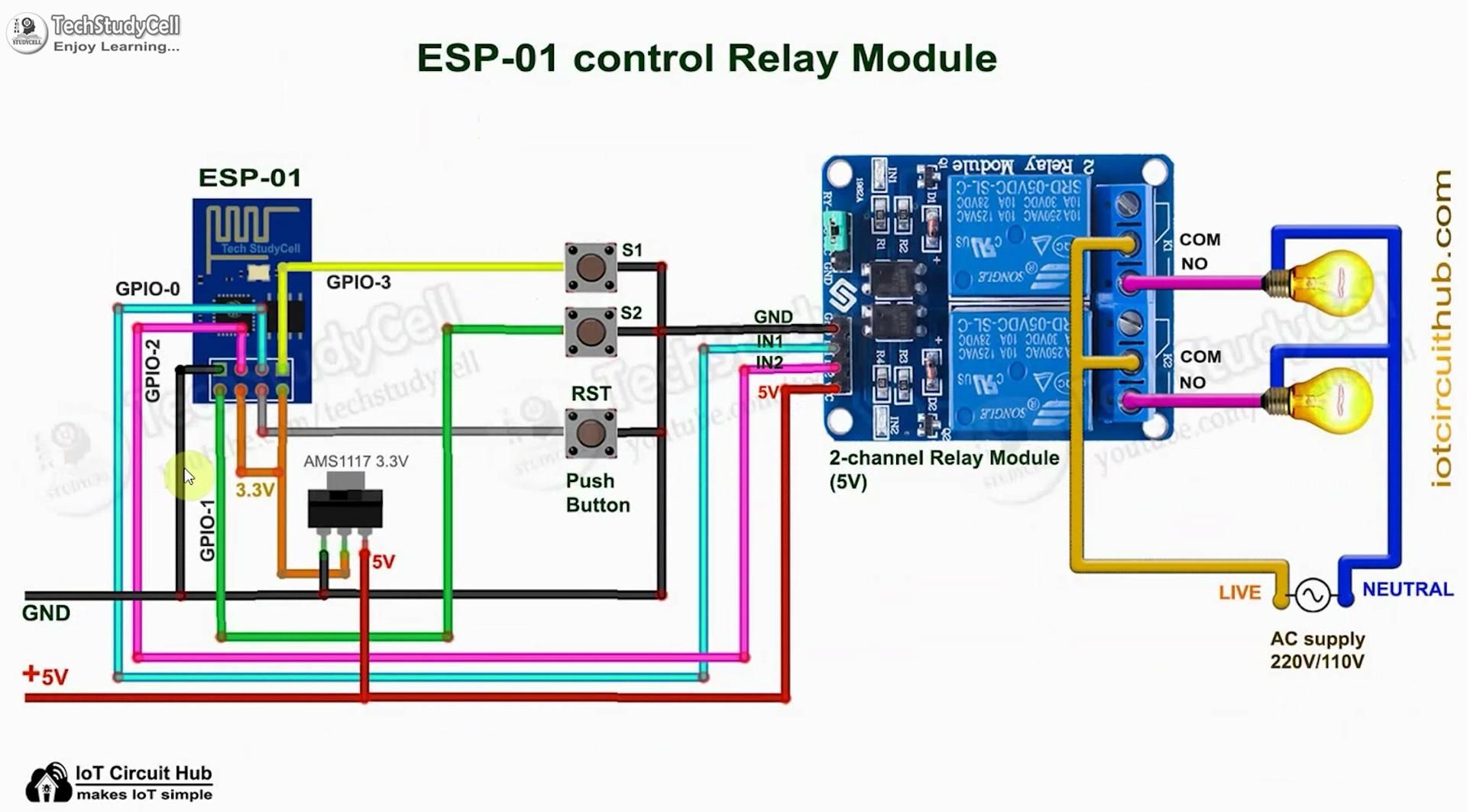 ESP01 Project Using Blynk IFTTT & Google Assistant : 19 Steps ...