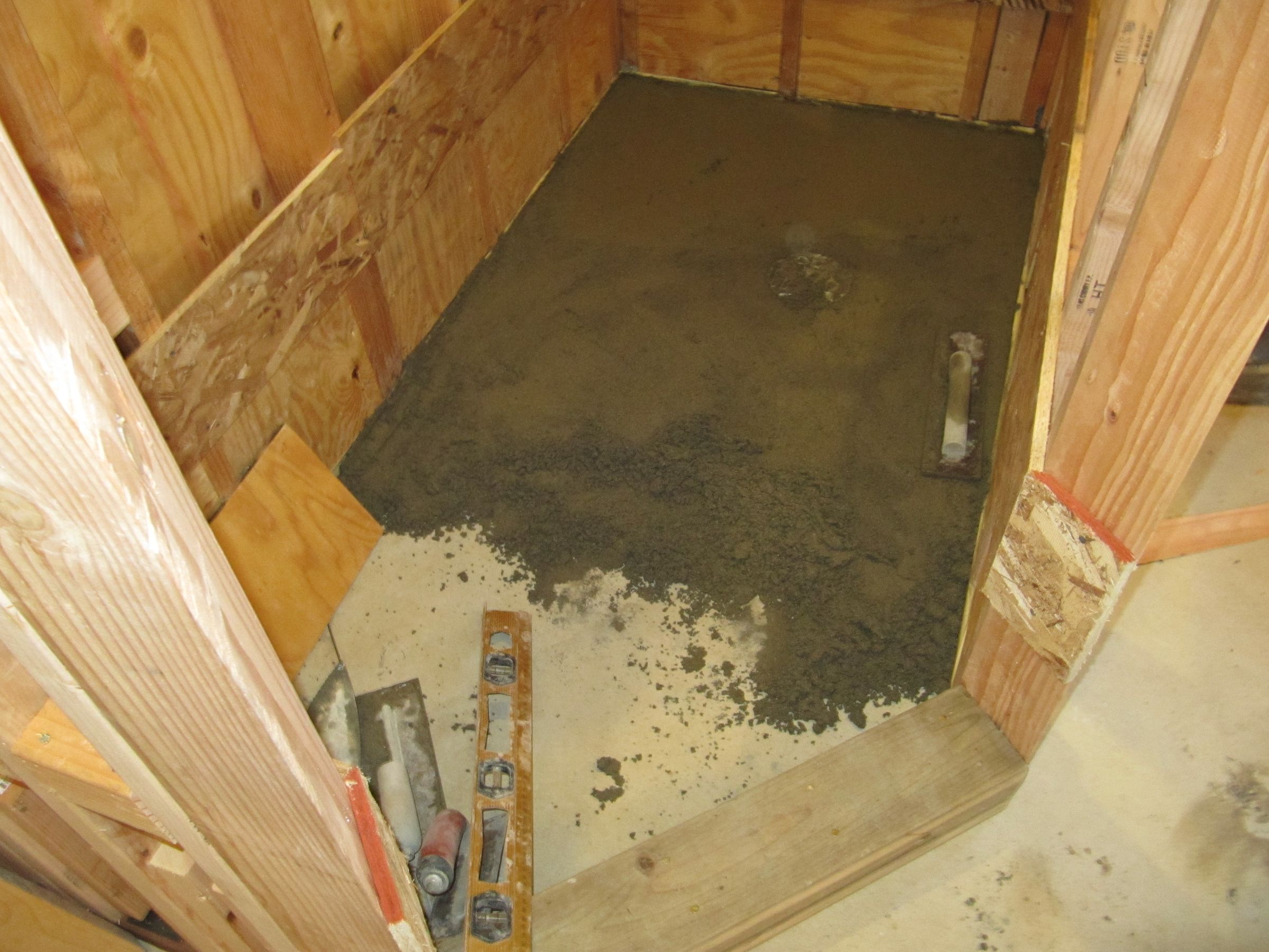 Building a Shower Pan With Vinyl Liner : 12 Steps - Instructables