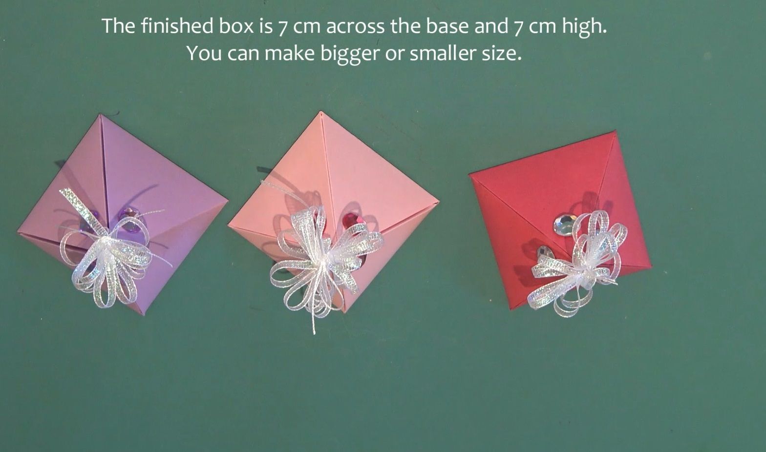 DIY Pyramid Gift Box - How to Make Easy Paper Box : 11 Steps (with ...