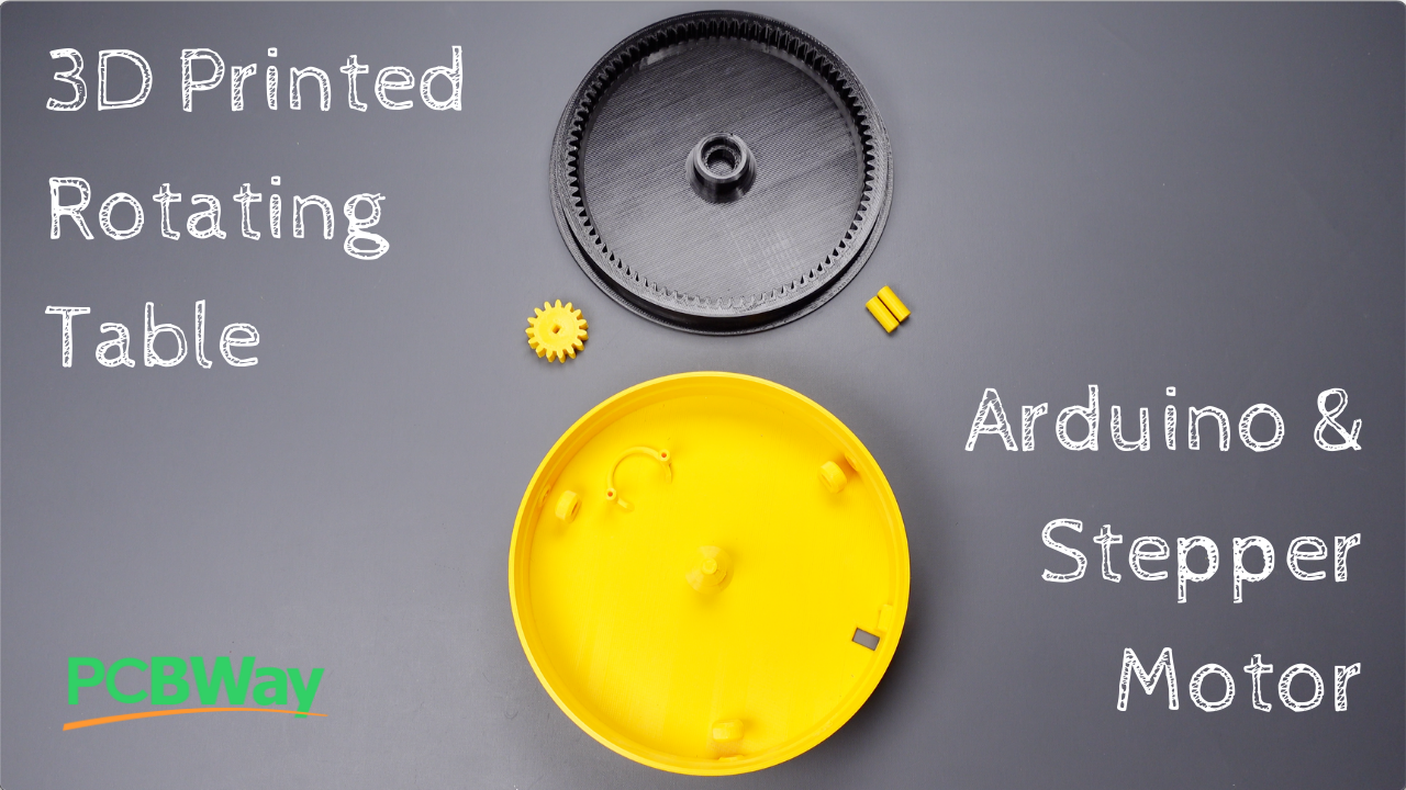 3D Printed Arduino Rotating Table With 28BYJ-48 Stepper : 6 Steps (with ...