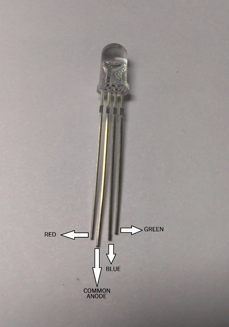 ARDUINO UNO - Commom Anode RGB LED 3-colour Blink Using Simple Code : 3 ...