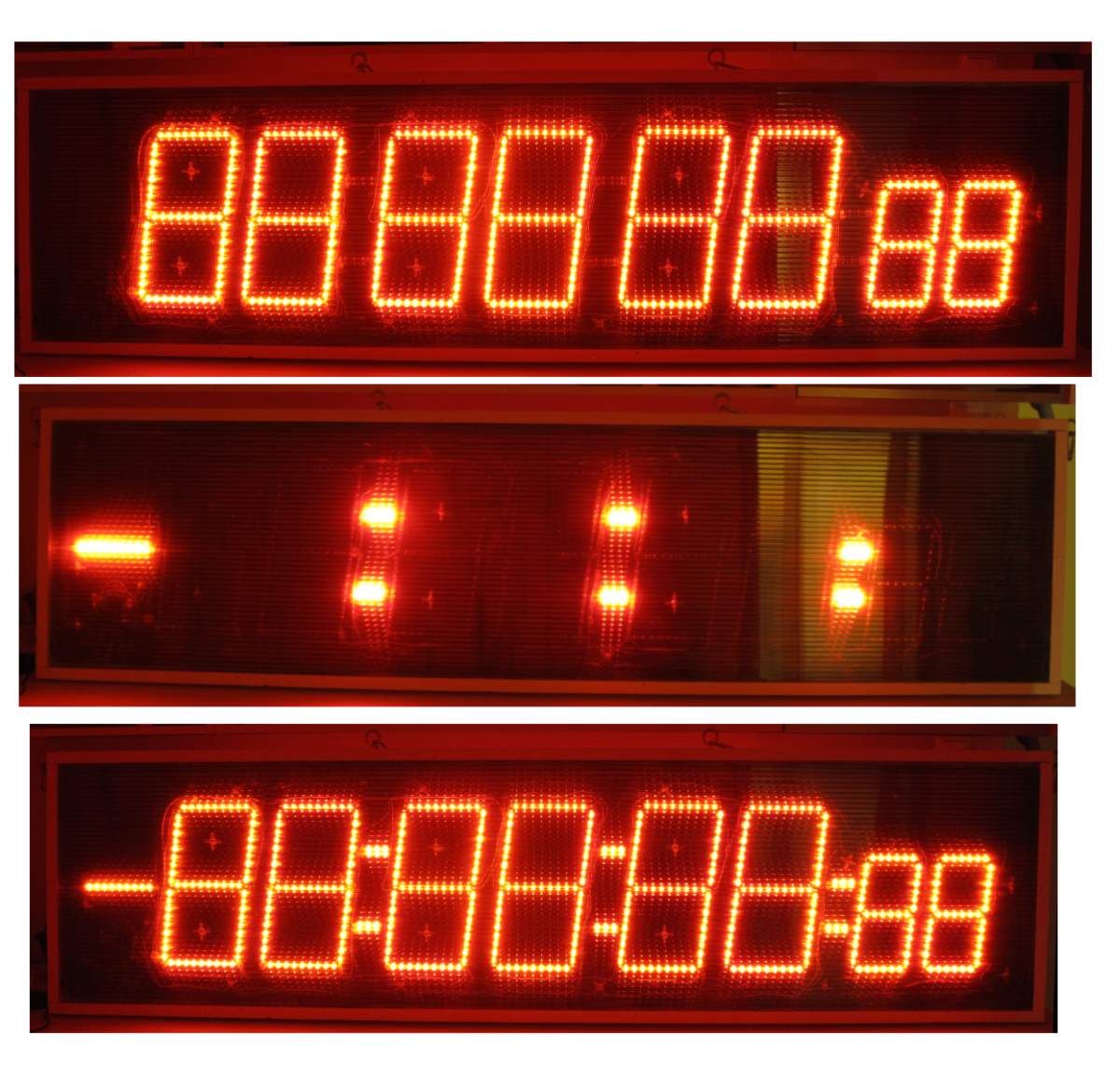 Build a Huge 7 Segments 8 Digits Red LED Display : 12 Steps (with ...