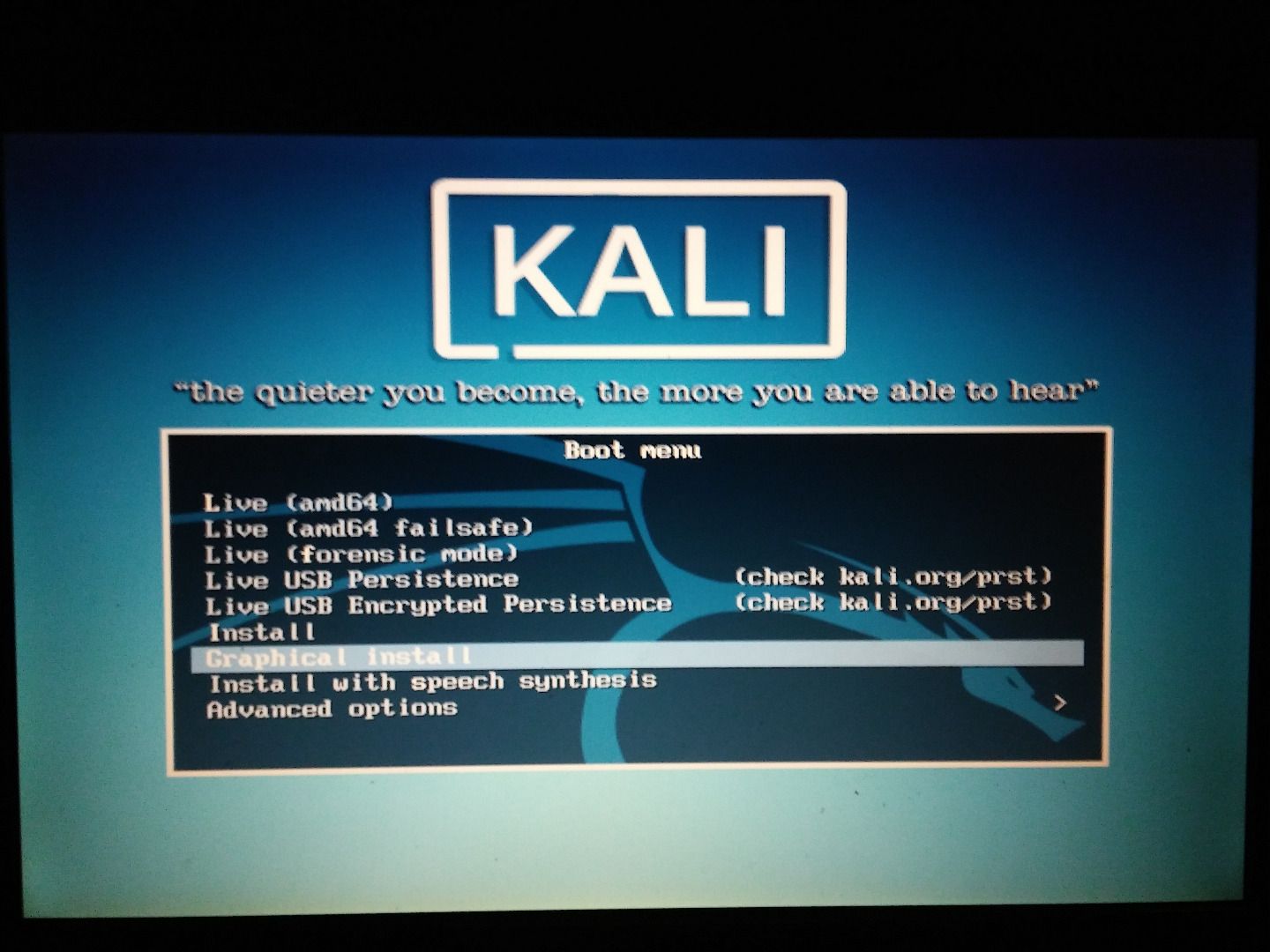 Kali Linux 2016.1 on an Old Dell Vostro Laptop AMD 64bit CPU : 4 Steps ...