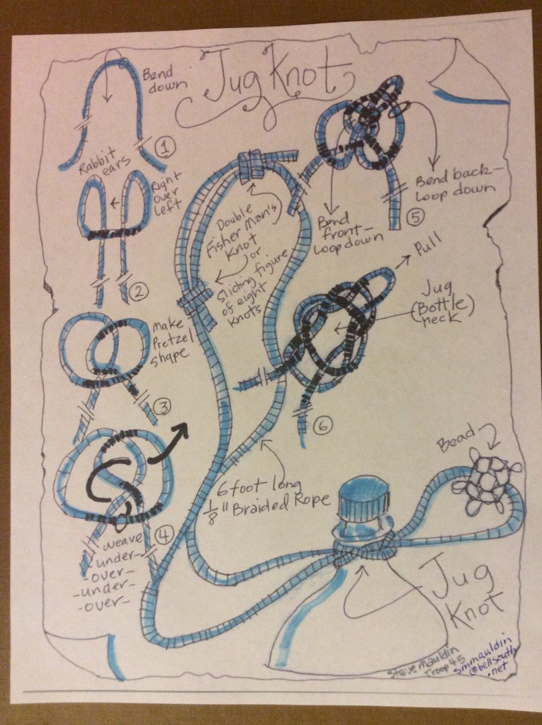 Carry Any Bottle With A JUG KNOT Handle 16 Steps with Pictures carry-any-bottle-with-a-jug-knot-handle-16-steps-with-pictures