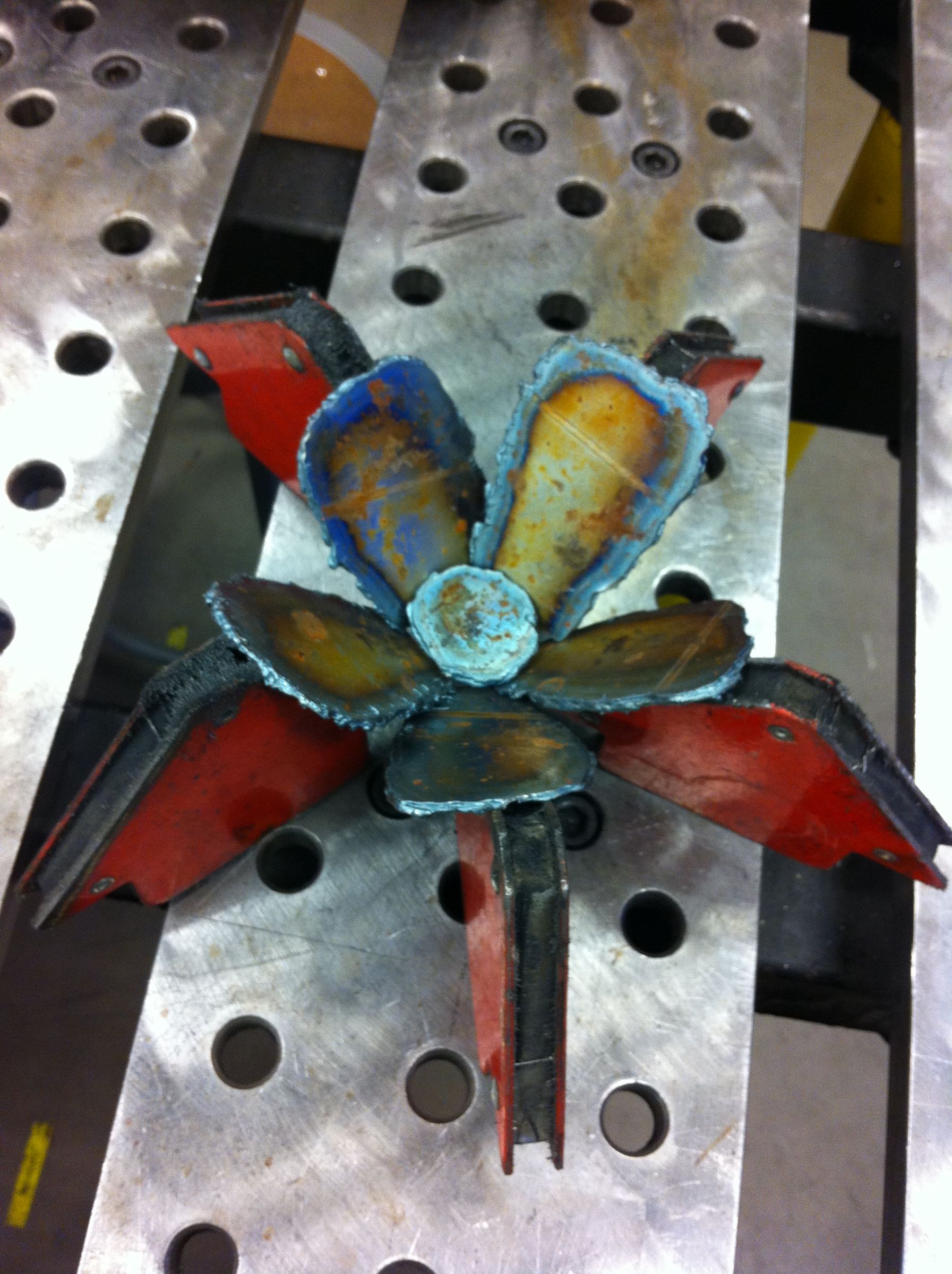 Sheet Metal Flower to Practice Plasma Cutting and Welding : 11 Steps ...