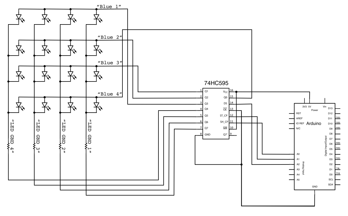 Multiplexing With Arduino and the 74HC595 : 14 Steps (with Pictures ...