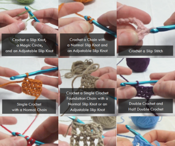 Crochet Basics - How to Crochet Common Stitches and Techniques : 9 ...