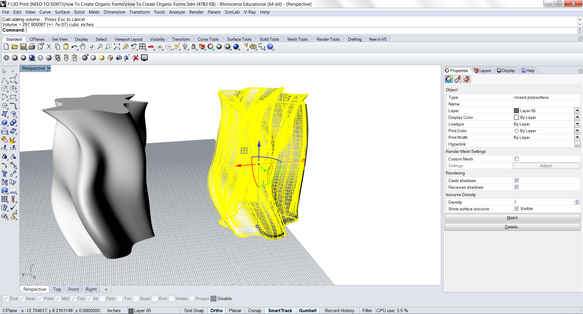 How to Create 3D Printed Organic Forms and Vases : 23 Steps (with ...