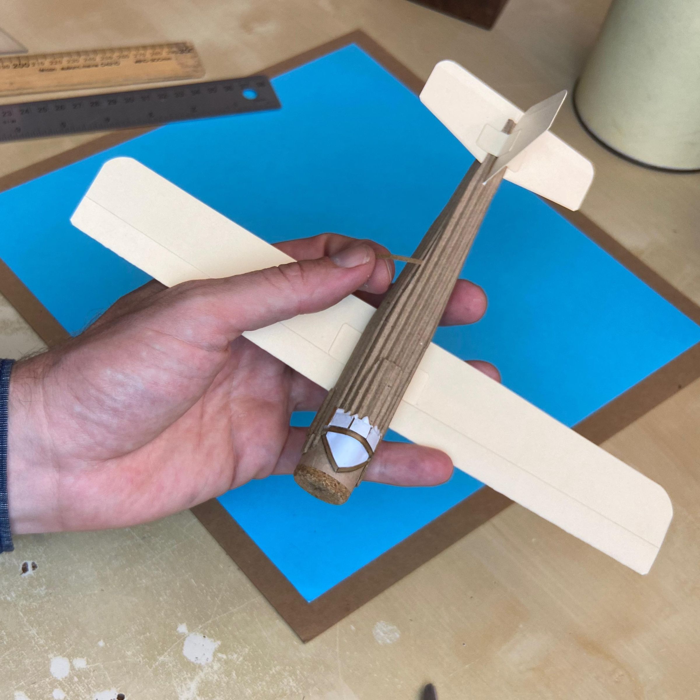 Cardboard Cruiser Card Stock Airplane : 8 Steps (with Pictures ...