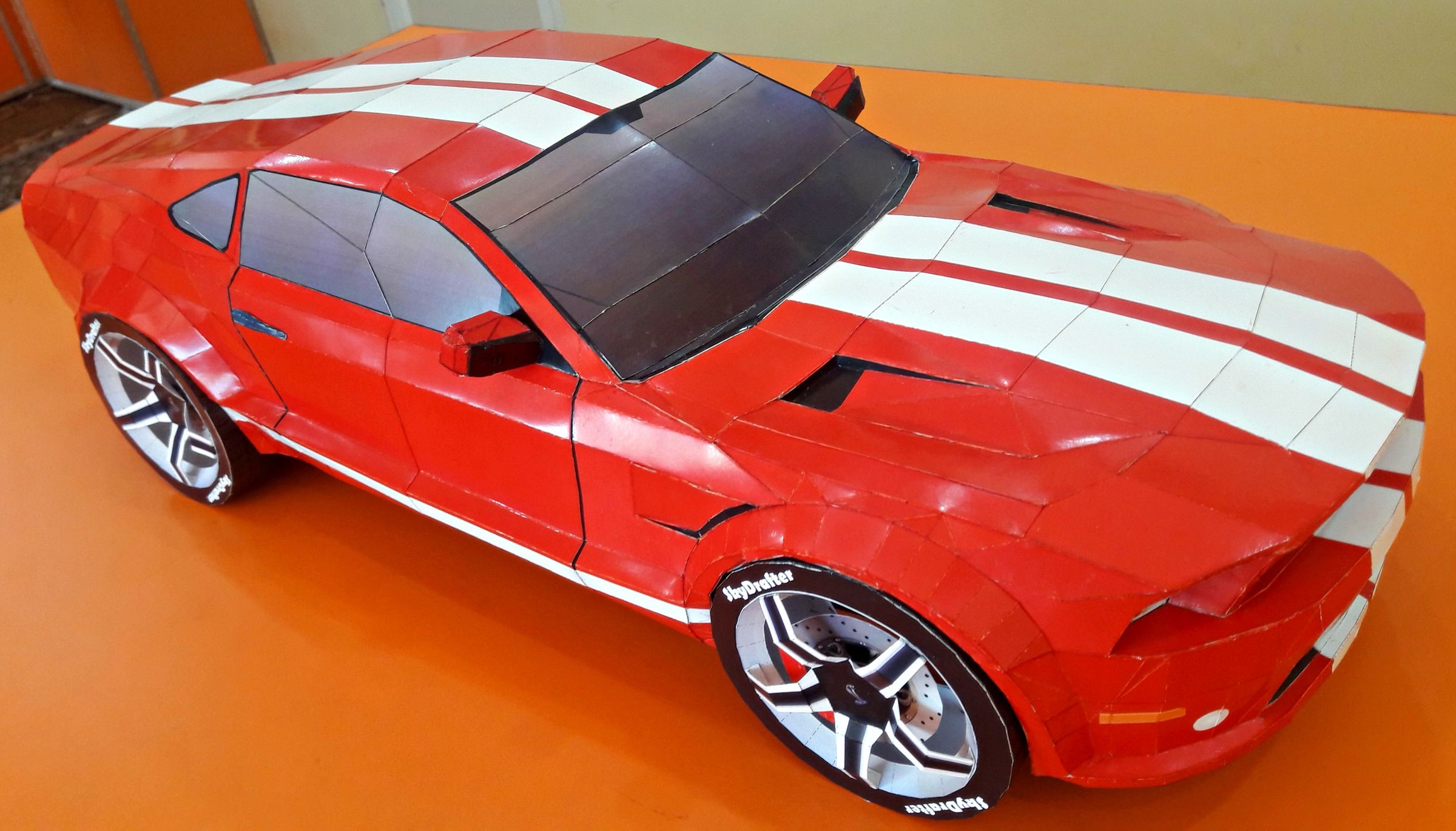 Mustang GT500 Supersnake Shelby Papercraft : 4 Steps - Instructables