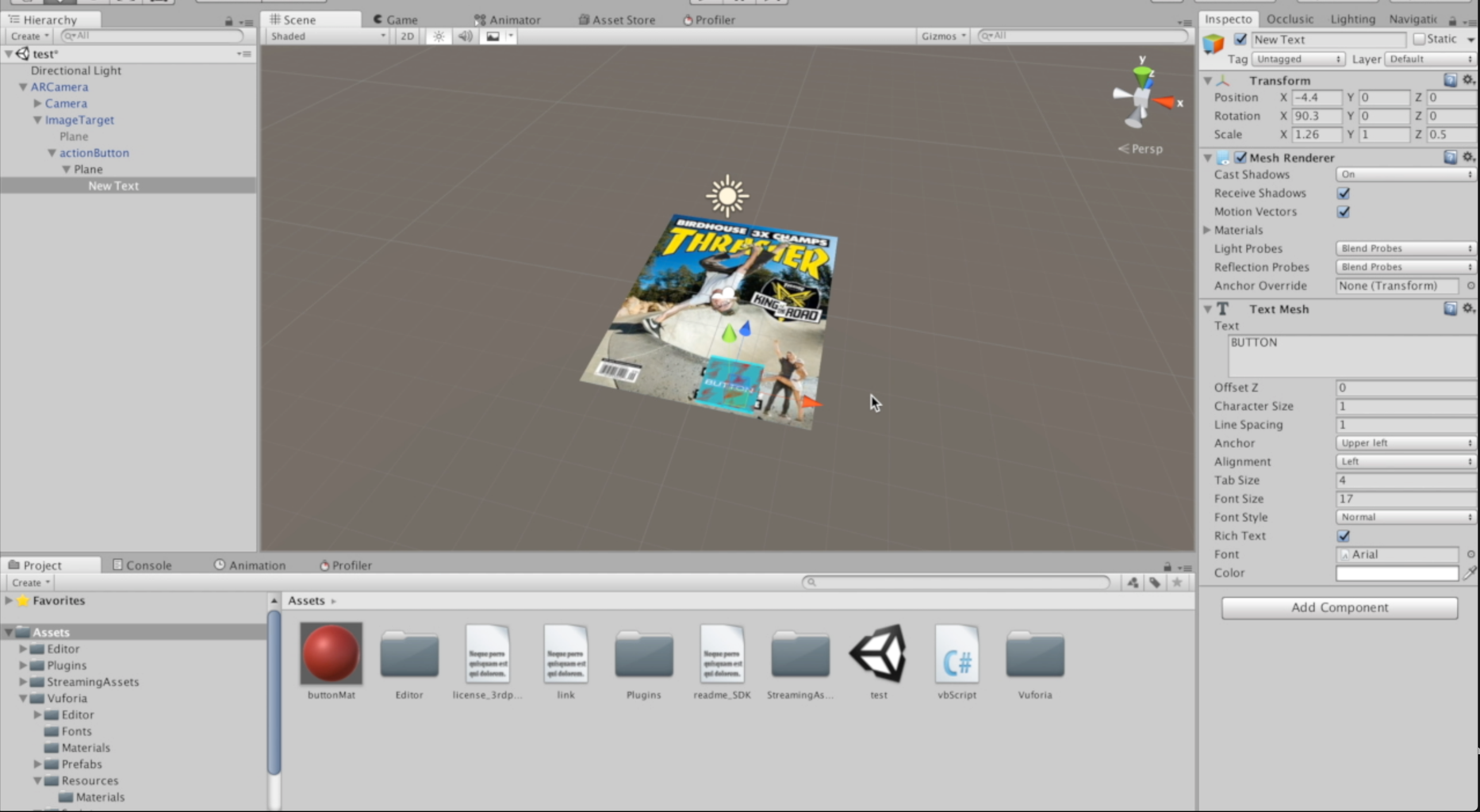 How To Augmented Reality Tutorial Virtual Buttons 7 Steps With Pictures Instructables 9509