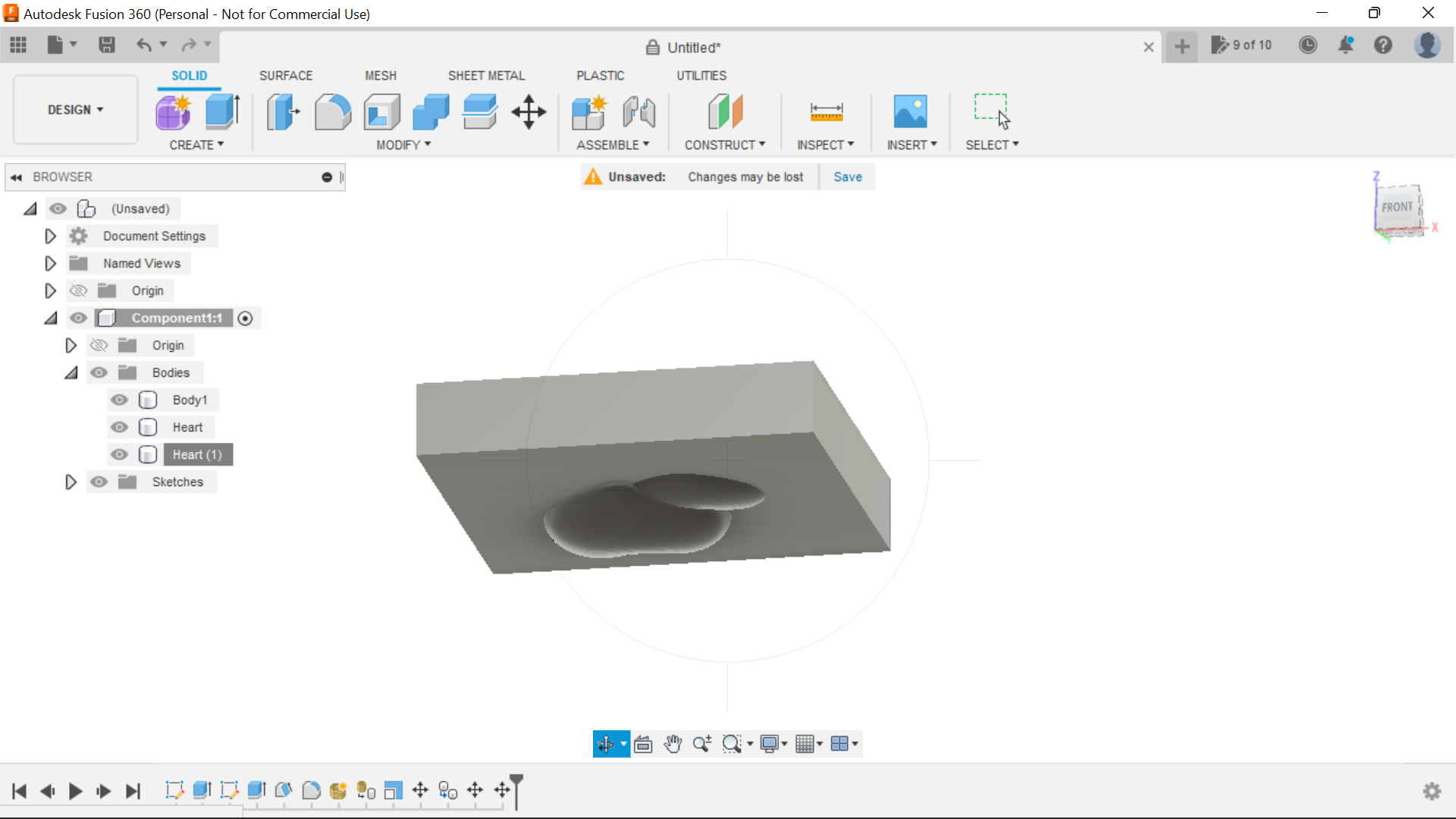 2 Hearts in Oak Flooring Off-Cut With Fusion 360 : 7 Steps (with ...