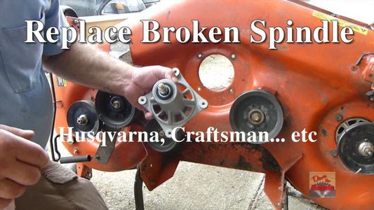 Replace Broken Spindles on Riding Mower : 7 Steps - Instructables
