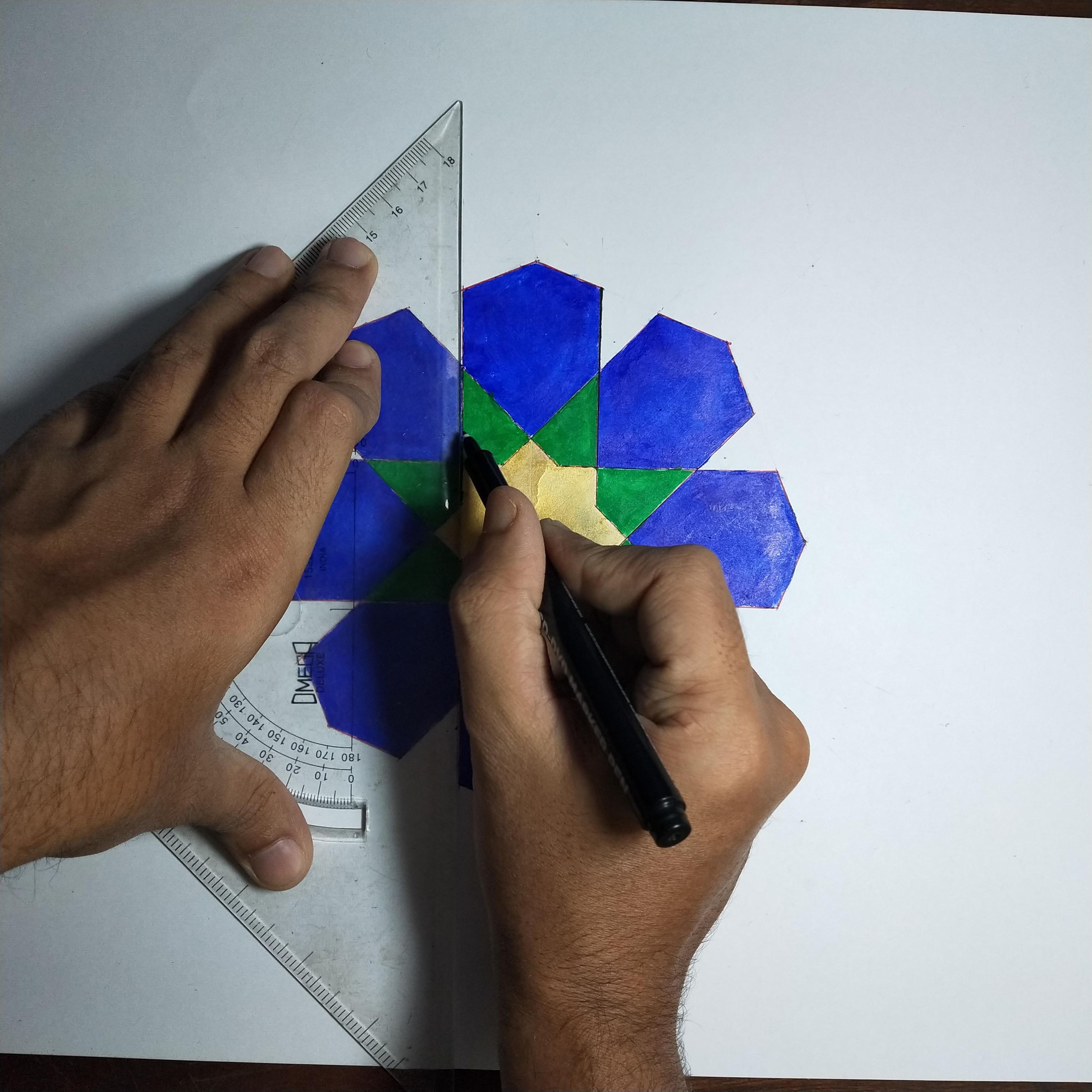 Mathematical Art With Islamic Geometric Patterns : 20 Steps (with ...