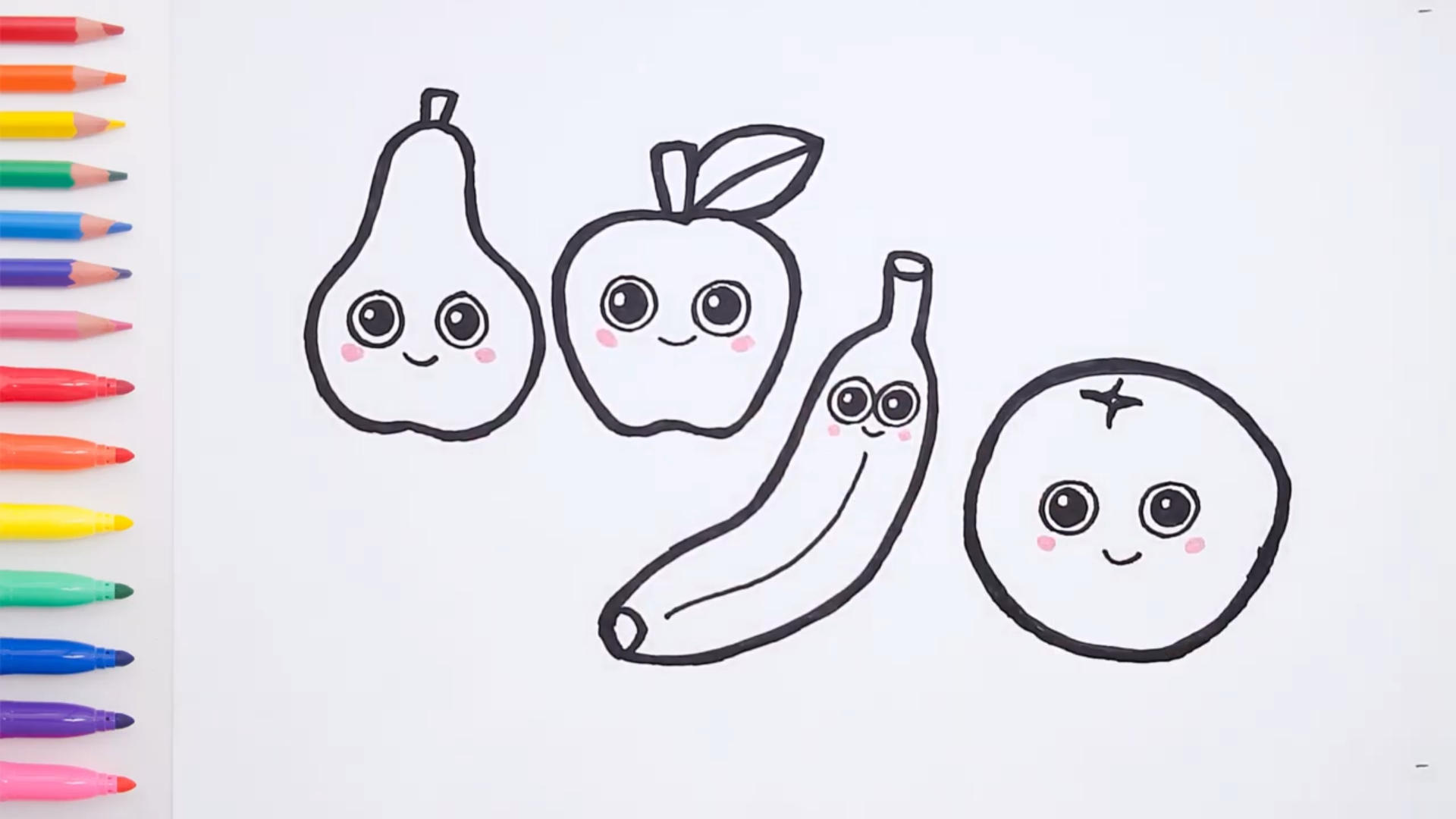 How To Draw A Cartoon Fruit - Keycontact