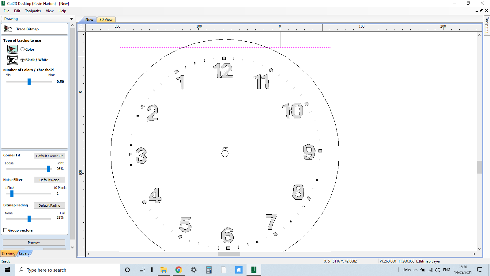 MDF and Acrylic Reverse Clock : 6 Steps (with Pictures) - Instructables