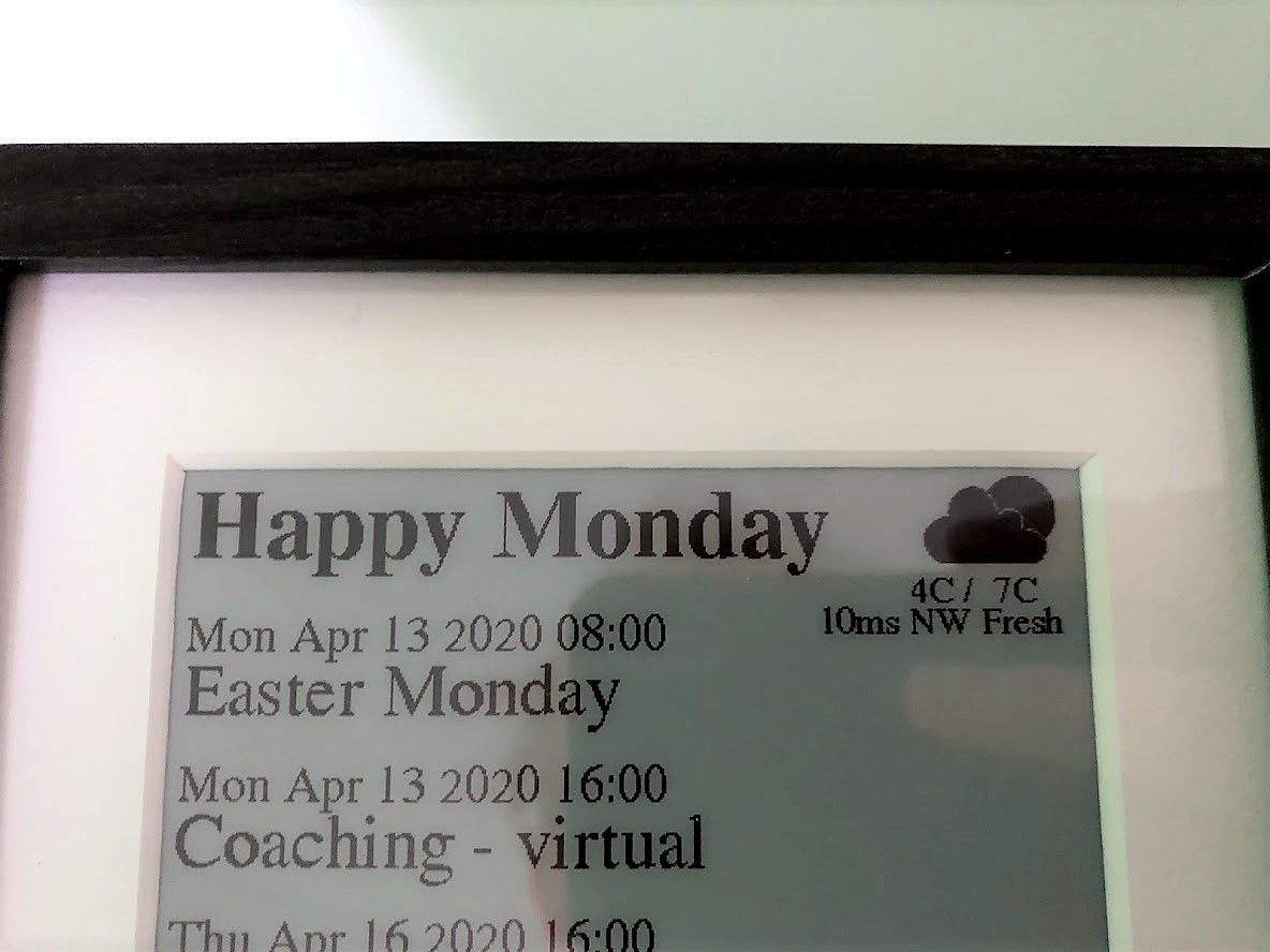 E-Ink Family Calendar Using ESP32 : 5 Steps (with Pictures) - Instructables