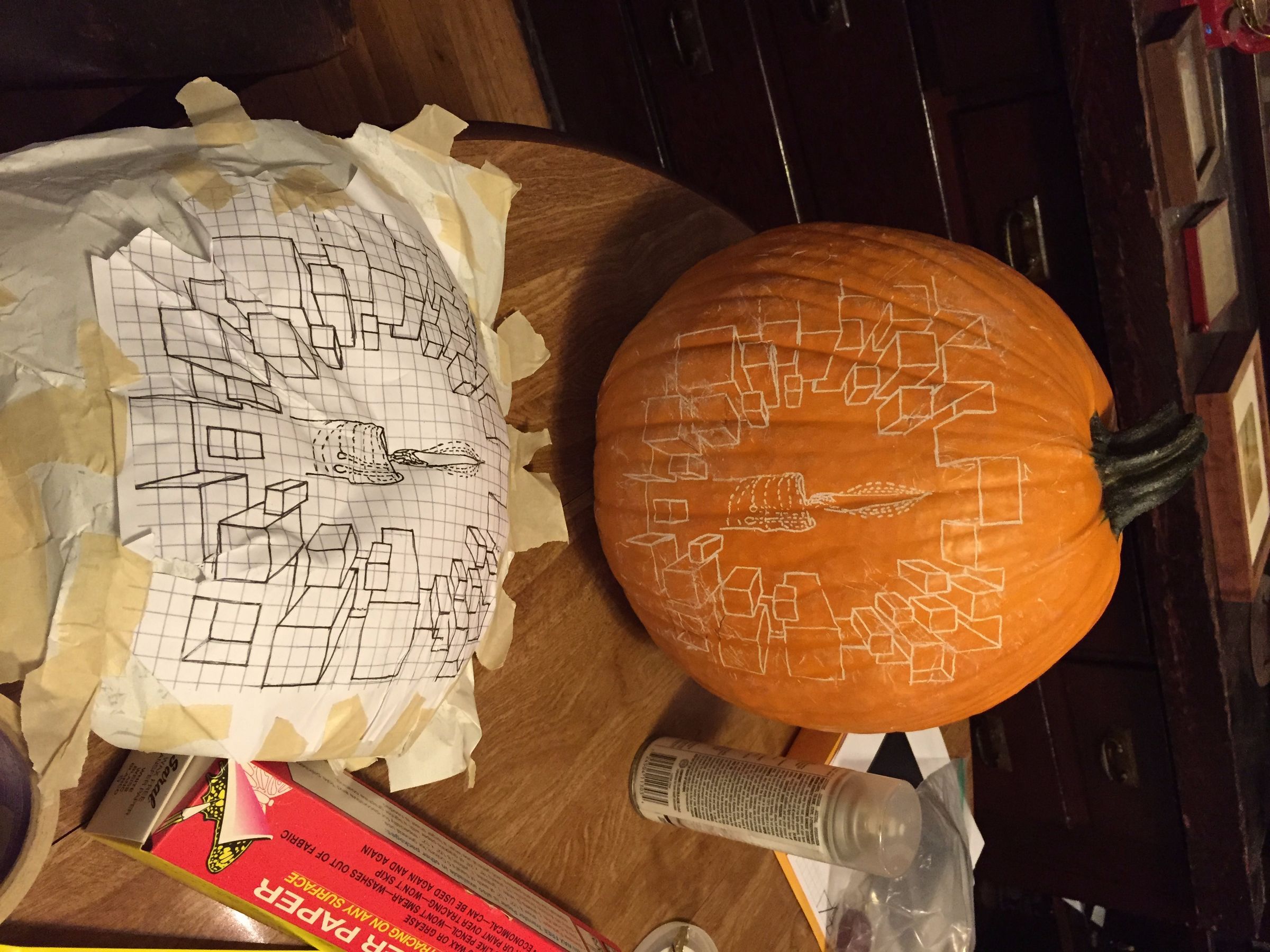 3D Optical Illusion Pumpkin Carving : 7 Steps (with Pictures ...
