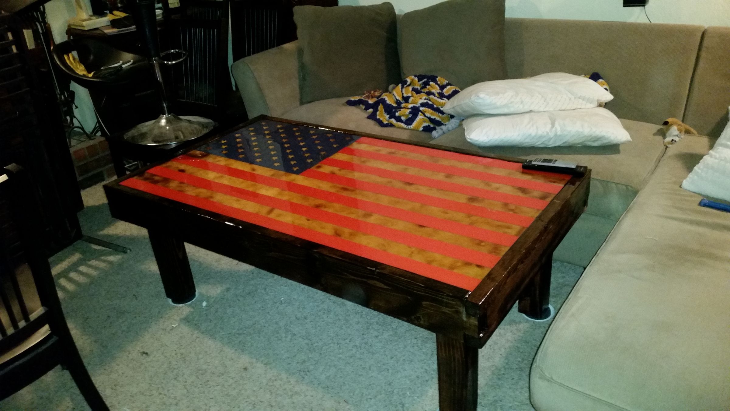 American Flag Coffee Table : 10 Steps (with Pictures) - Instructables