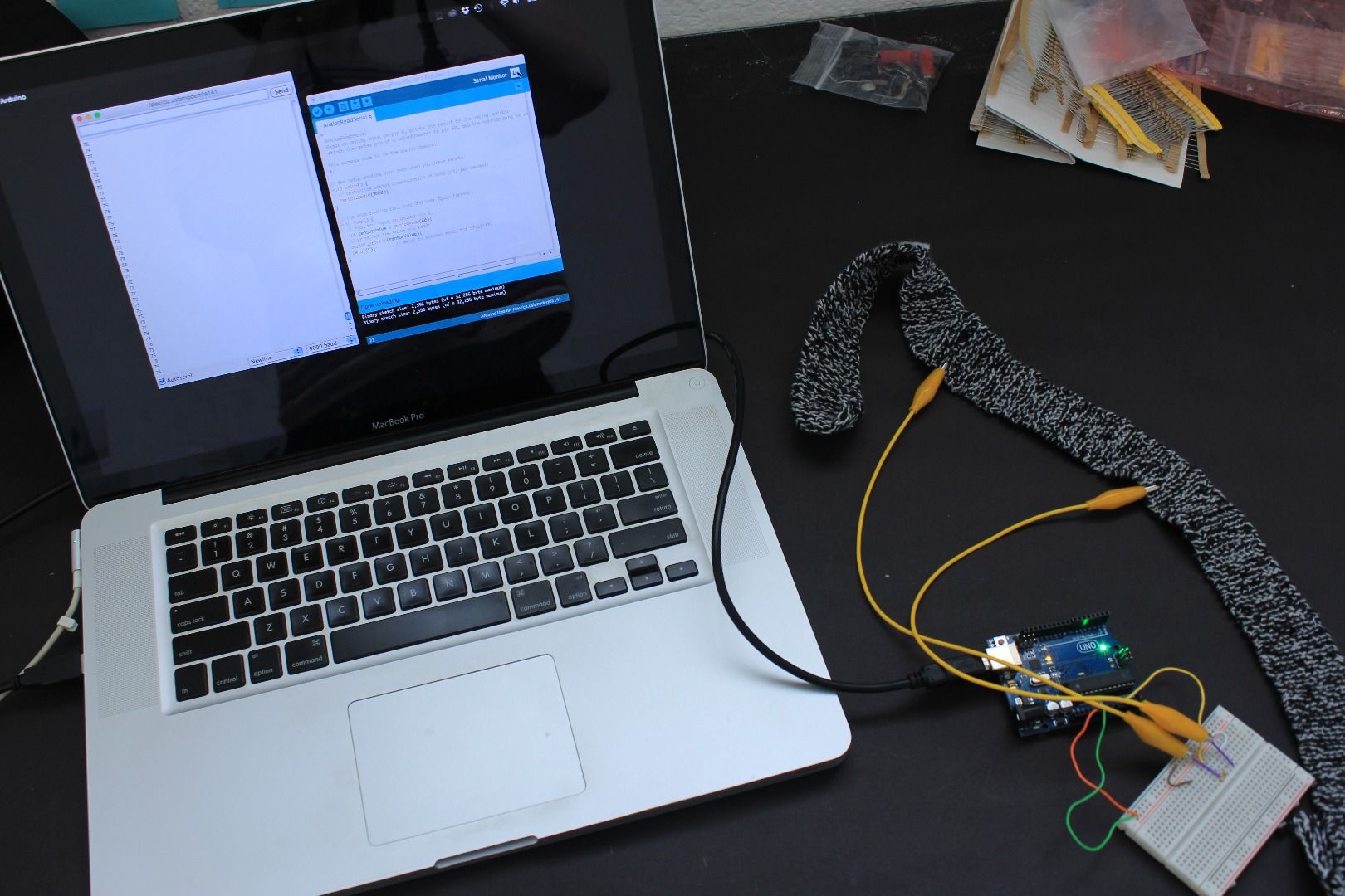 DIY Breath Sensor With Arduino (Conductive Knitted Stretch Sensor) : 7 ...