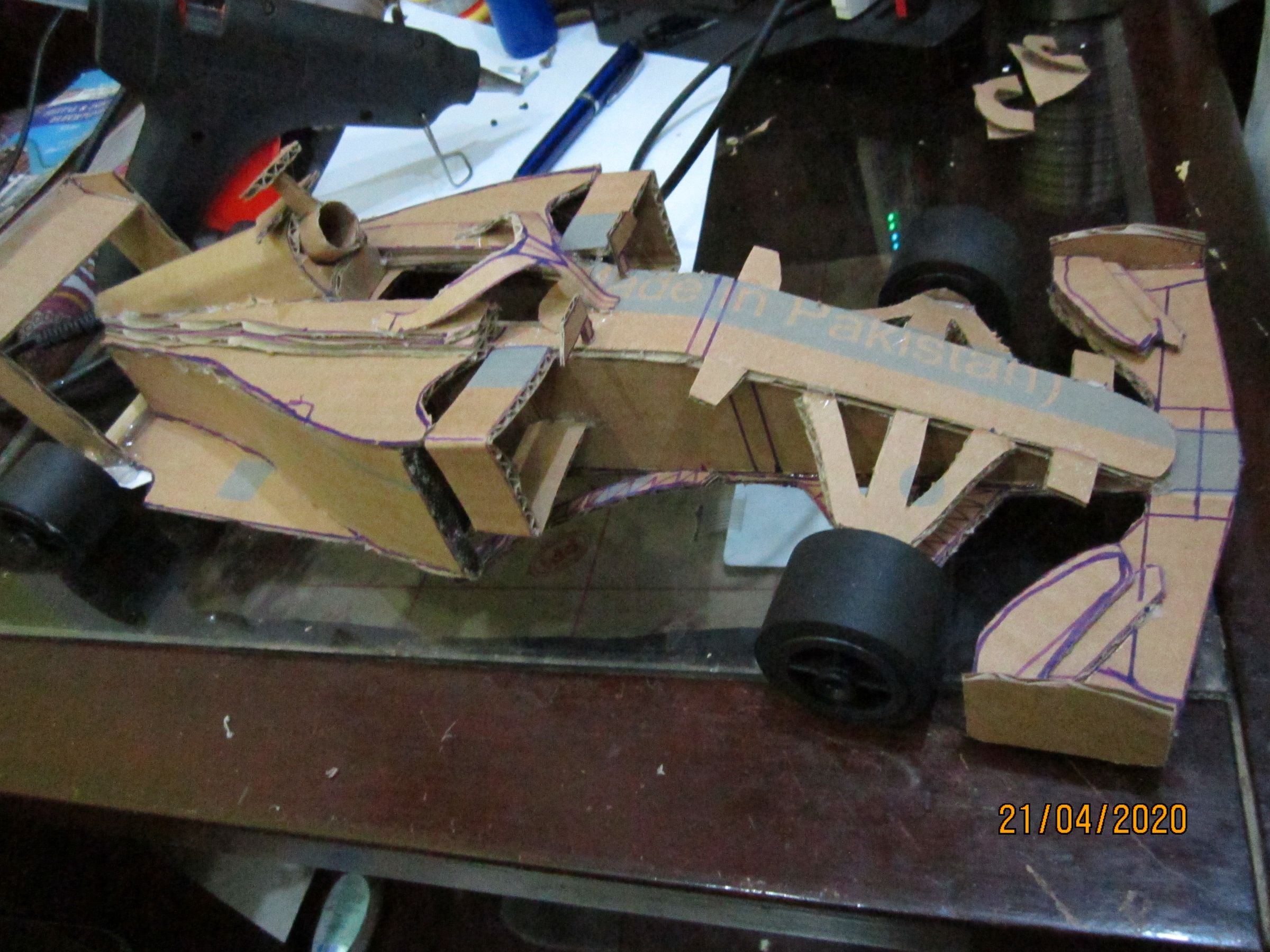 DIY Cardboard Formula 1 Car Model : 4 Steps - Instructables