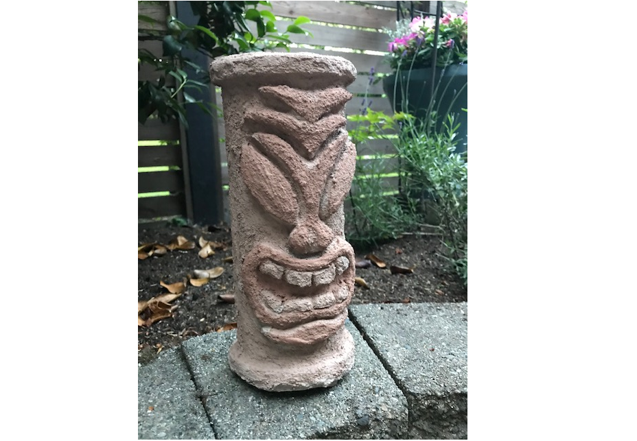 Cement Tiki Garden Statue - Garden Design Ideas