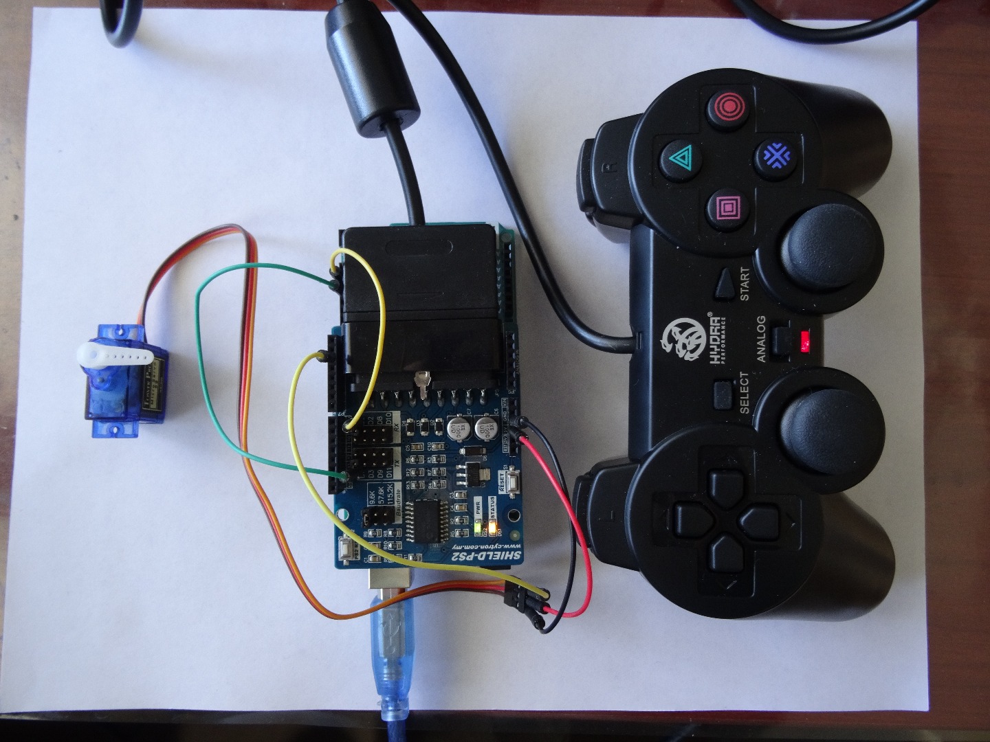 Arduino: Controlling Servo With PS2 Controller (Program With Visuino ...
