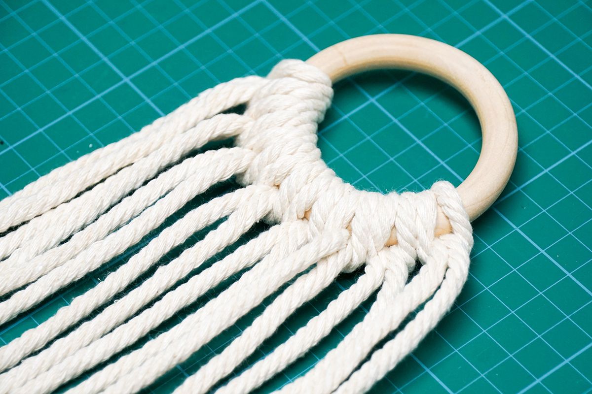 DIY Circular Macramé SUNBURST Ornament | Woven Rope & Fibre Mirror ...