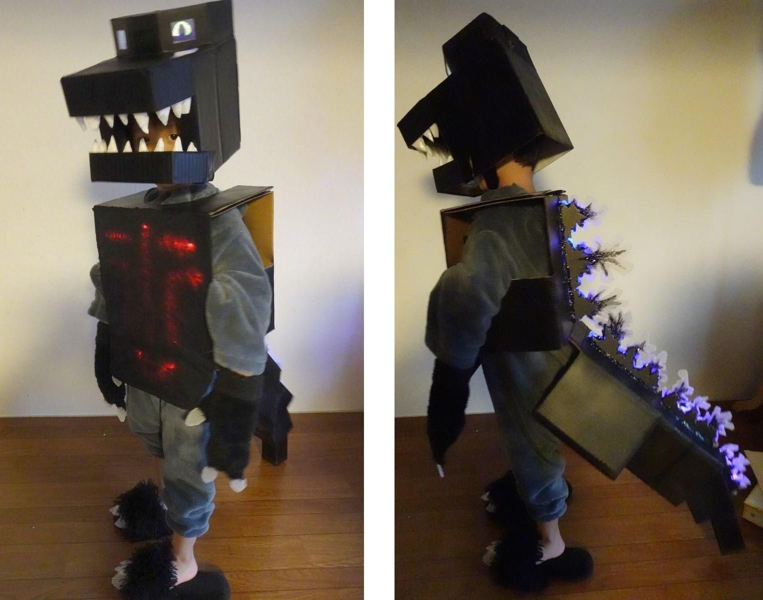 Cardboard Godzilla Cosplay Costume : 6 Steps - Instructables