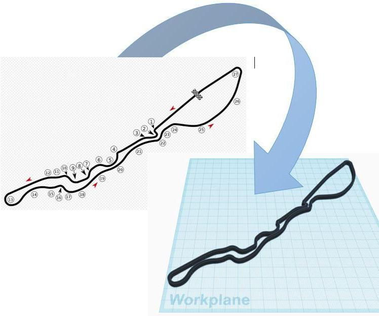 3D Printable Track (Inkscape and Tinkercad Tutorial) : 8 Steps (with ...
