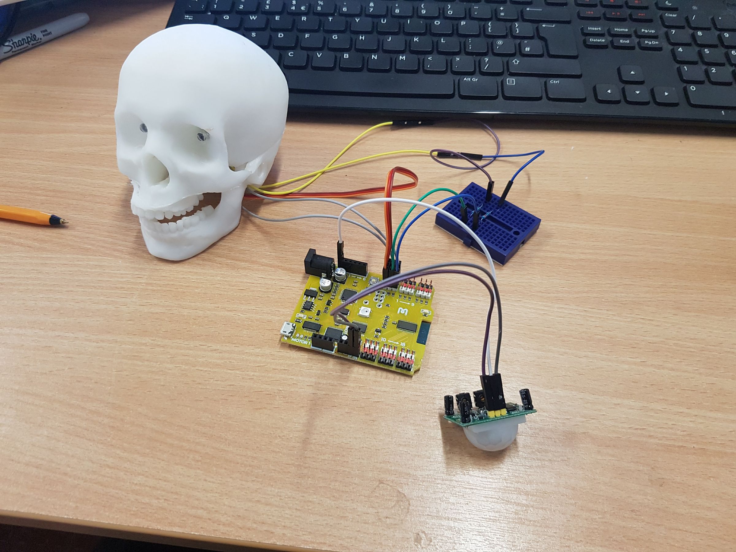 Motion Detection Halloween Talking Skull : 12 Steps (with Pictures ...
