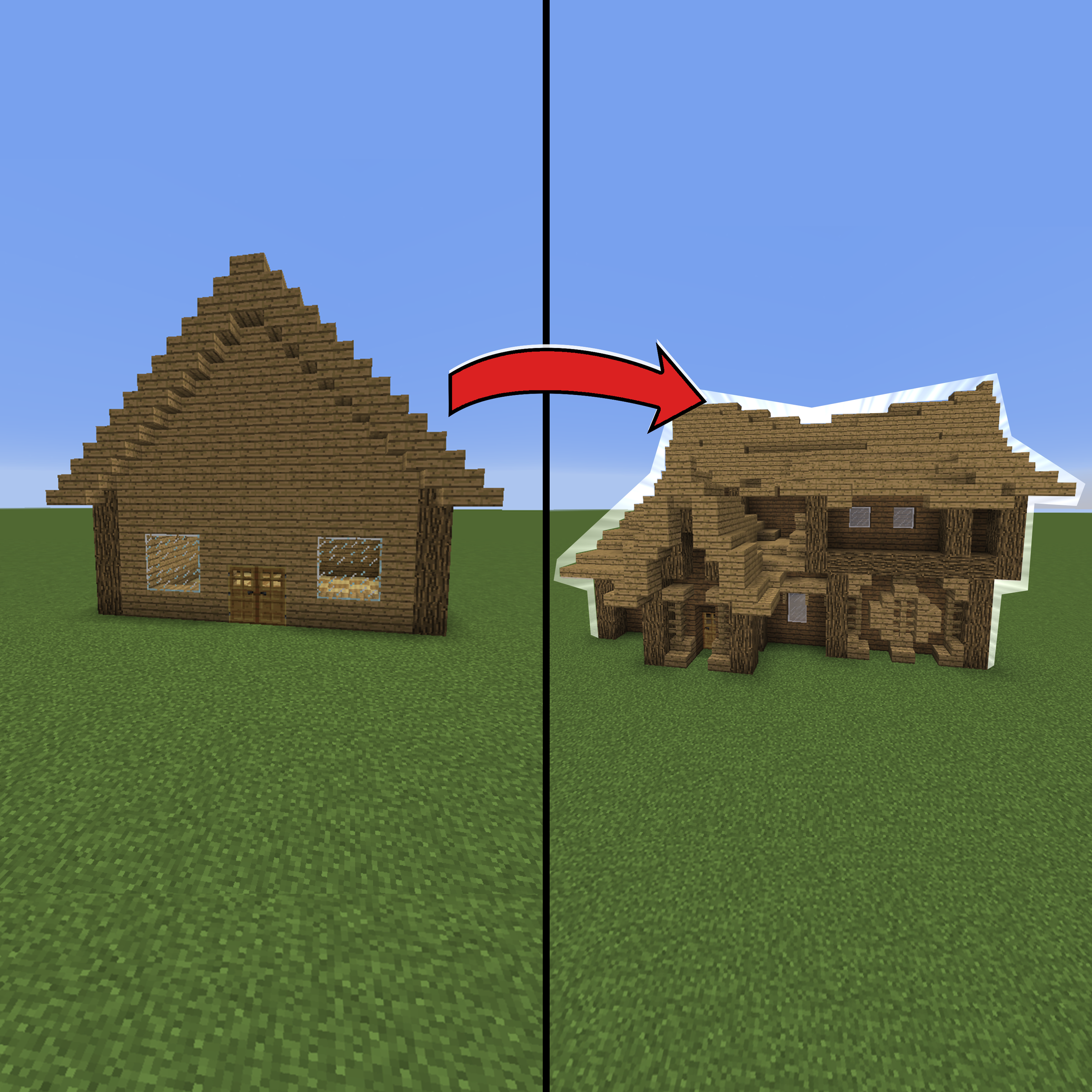 Minecraft Hardened Clay House