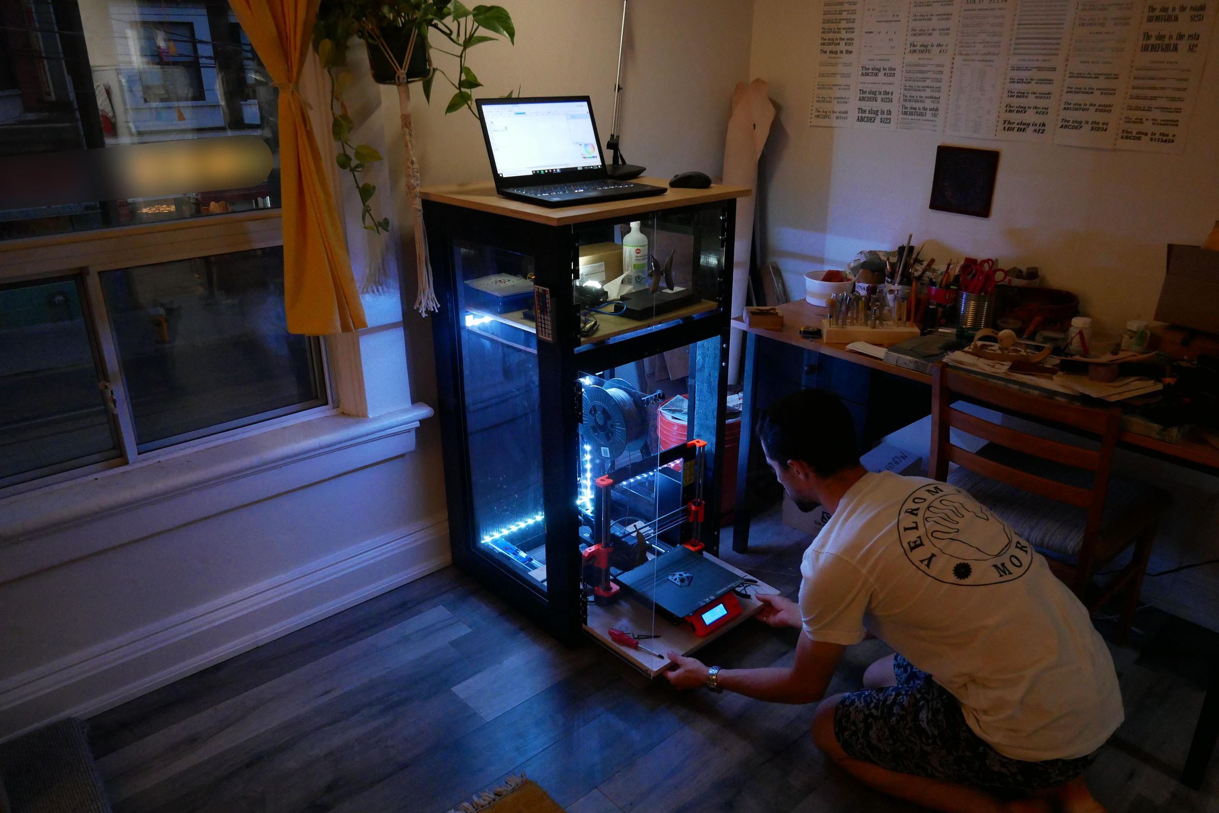 3D Printer Enclosure and Standing Desk : 18 Steps (with Pictures ...