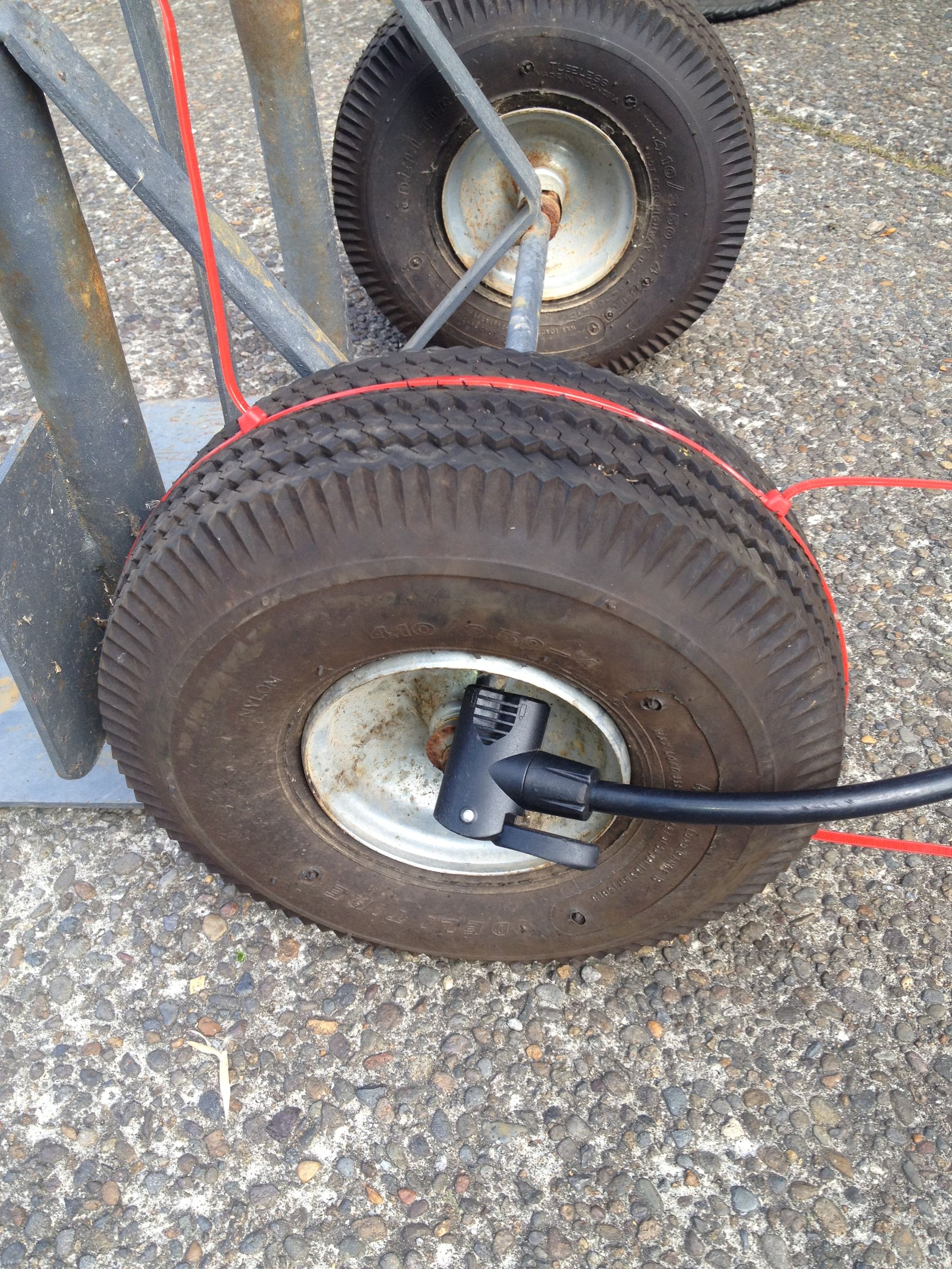 Re-inflating a Tubeless Wheelbarrow or Hand Truck Tire (without ...
