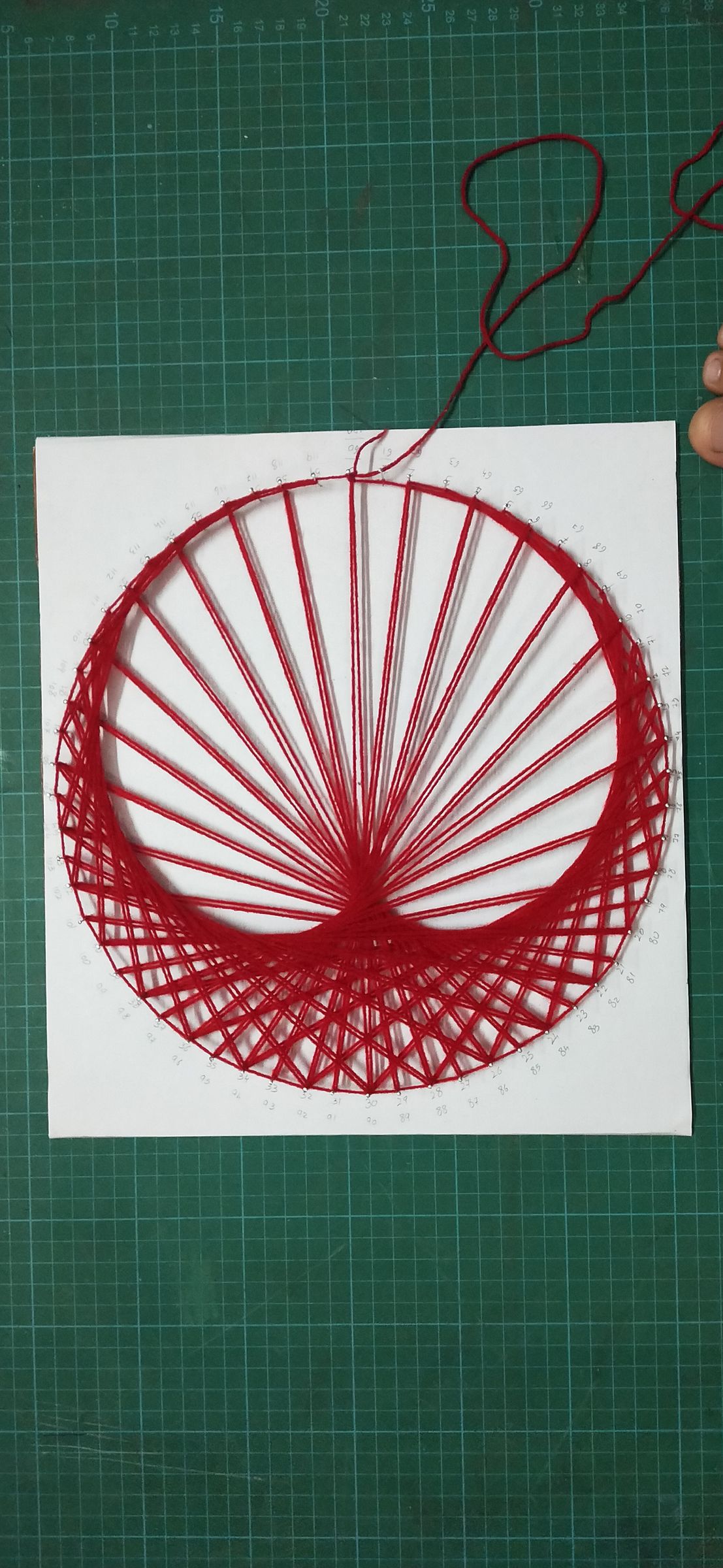 String Art Cardioid Using Two Times Table : 9 Steps (with Pictures) - Instructables