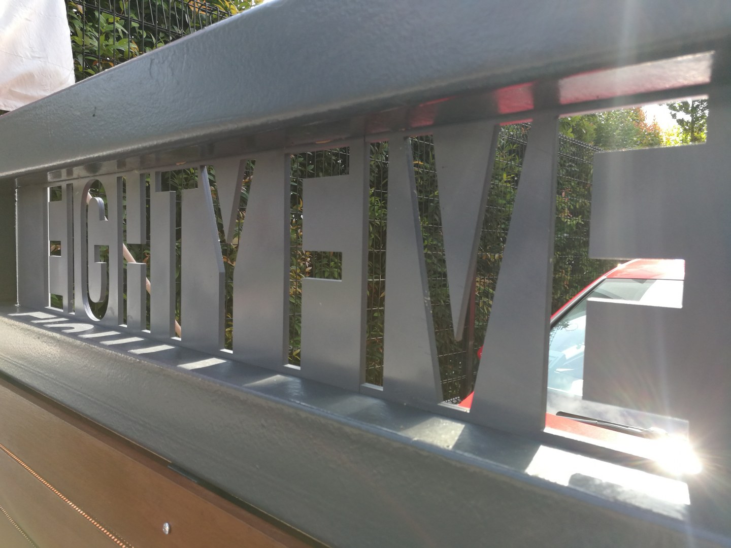 Gate Upgrade With Hardwood Slats and Cut-out House Numbers : 11 Steps ...