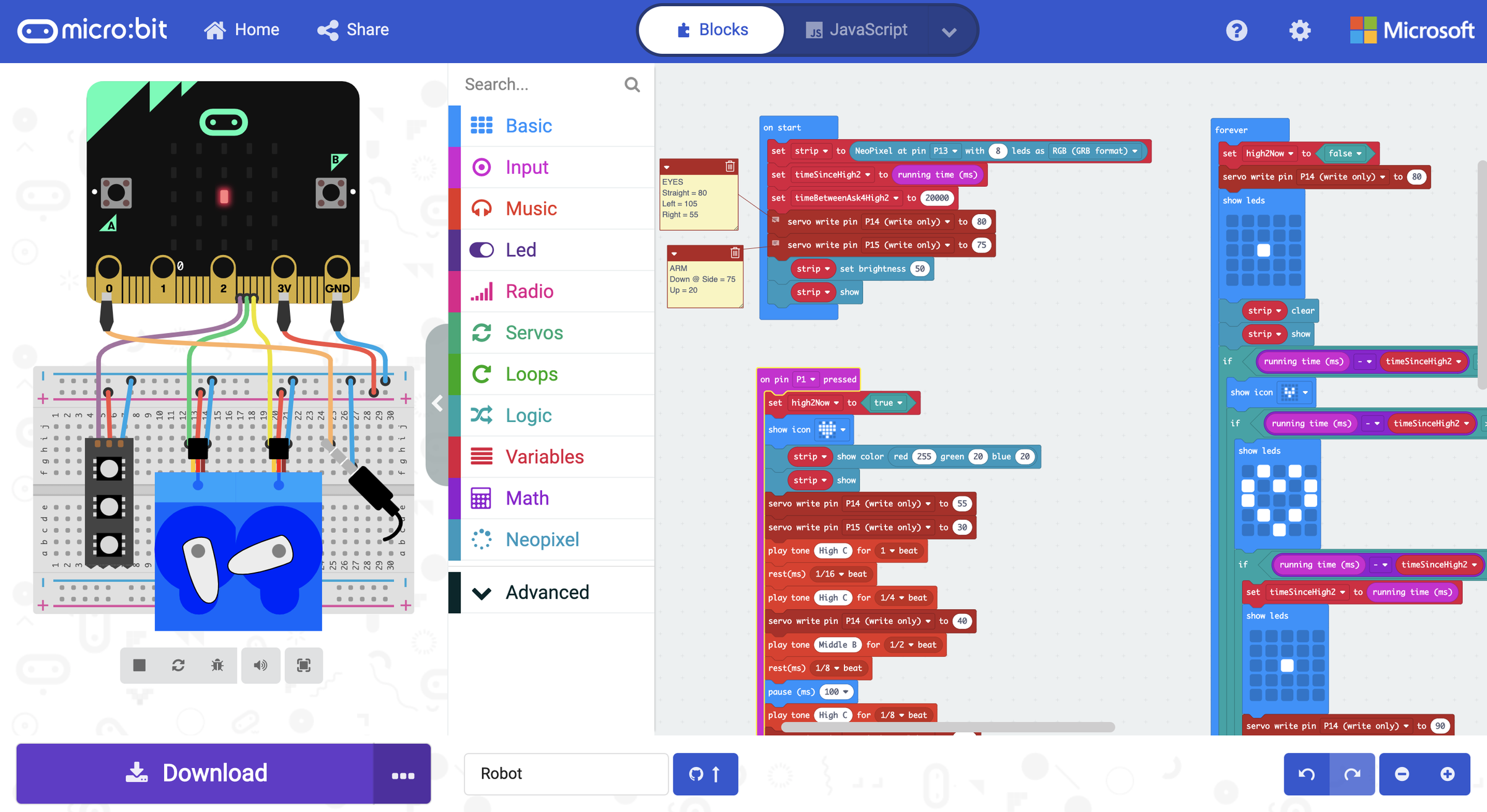 "High-Fivey" the Cardboard Micro:bit Robot : 18 Steps (with Pictures ...